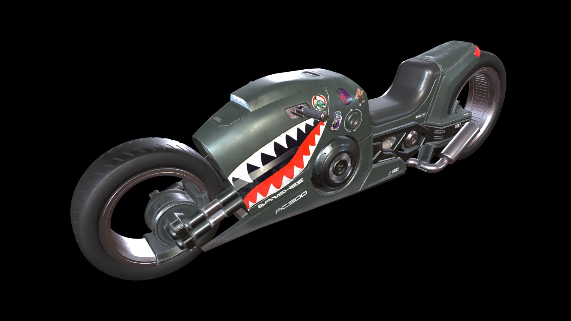 Cyberpunk bike - 3D model by xlaaam (@lamexov) [1ae73e6] - Sketchfab