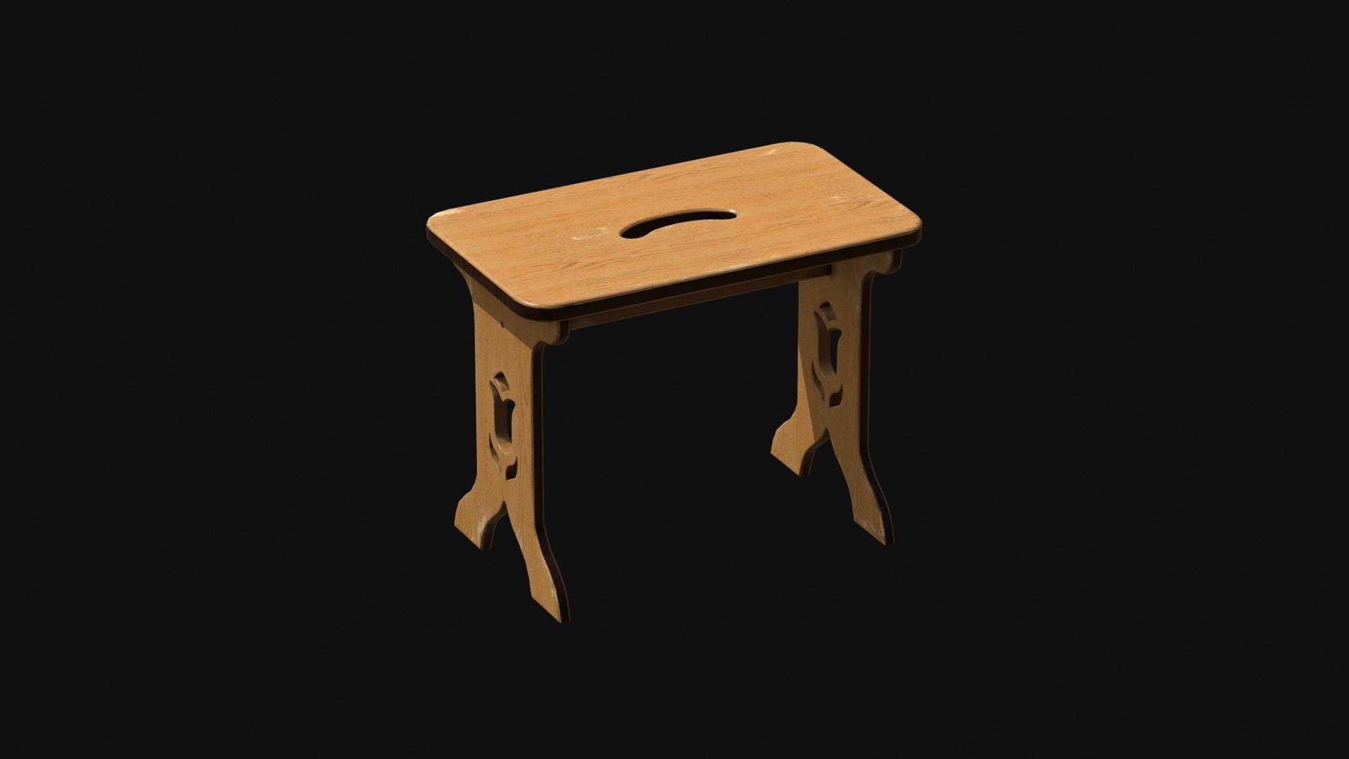 Stool - Download Free 3D model by Melon Polygons (@Melonpolygons ...