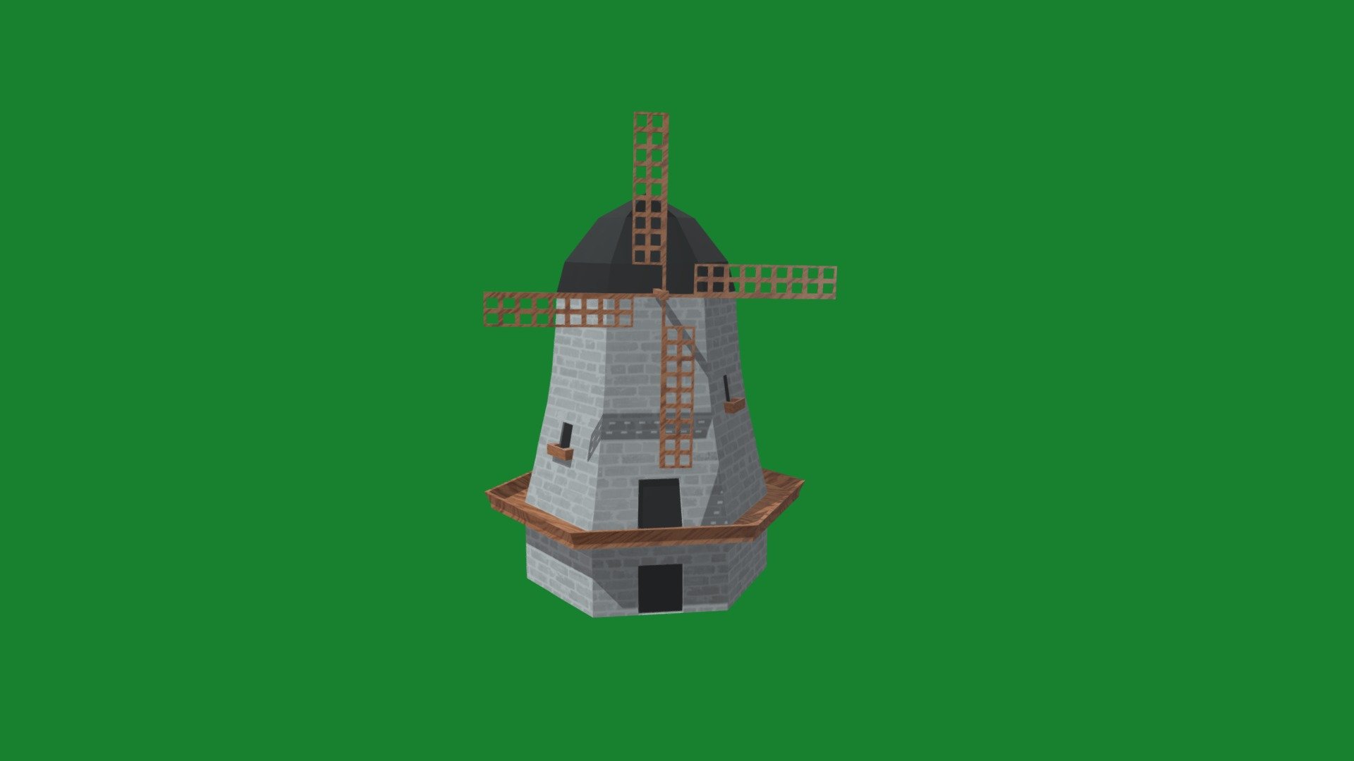 Windmill - Download Free 3D model by FredScheffel [1ae877a] - Sketchfab
