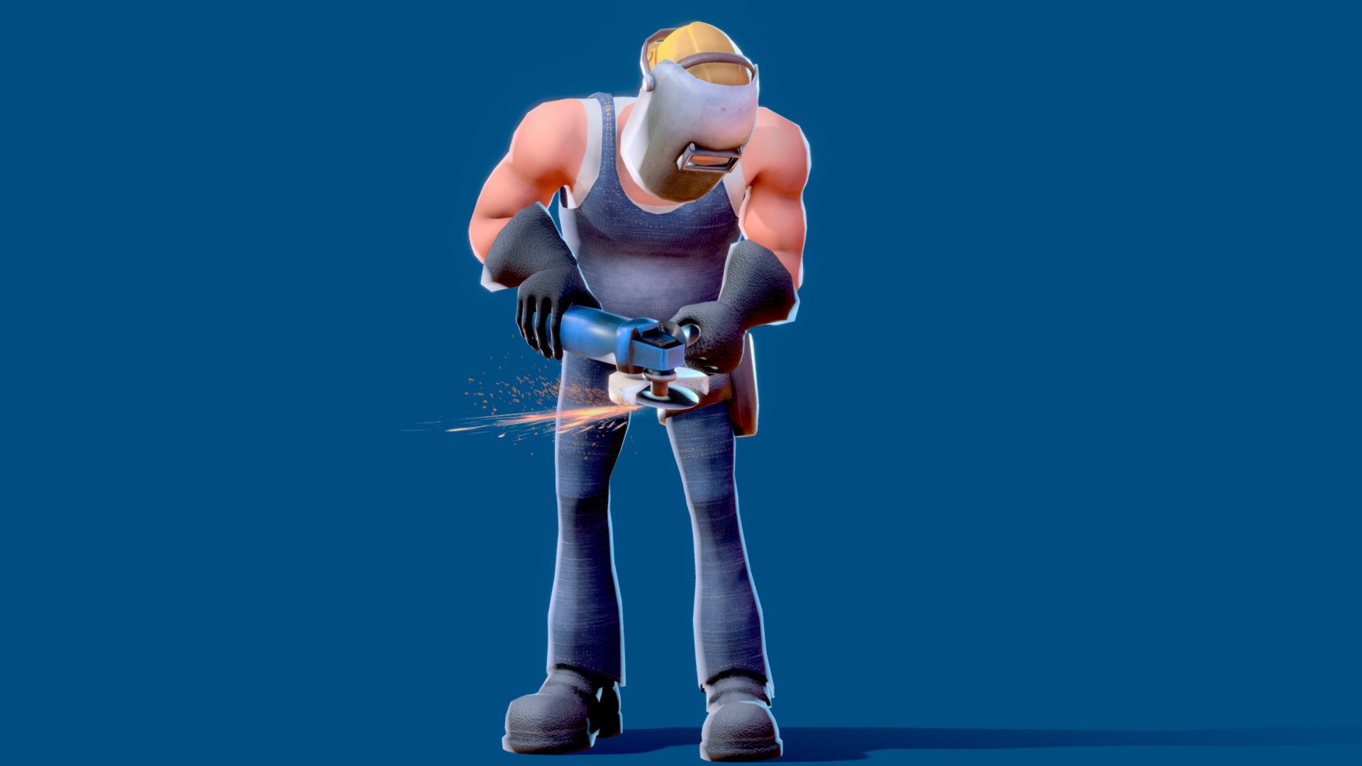 Construction Jobs - Iron Worker - Buy Royalty Free 3D model by Assemblr ...