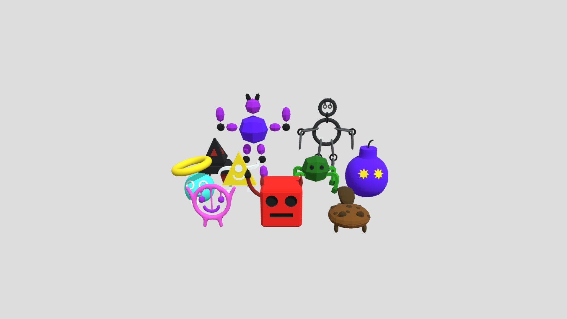 Cute Monsters and Creatures - 3D model by Tomhaus [1ae9631] - Sketchfab