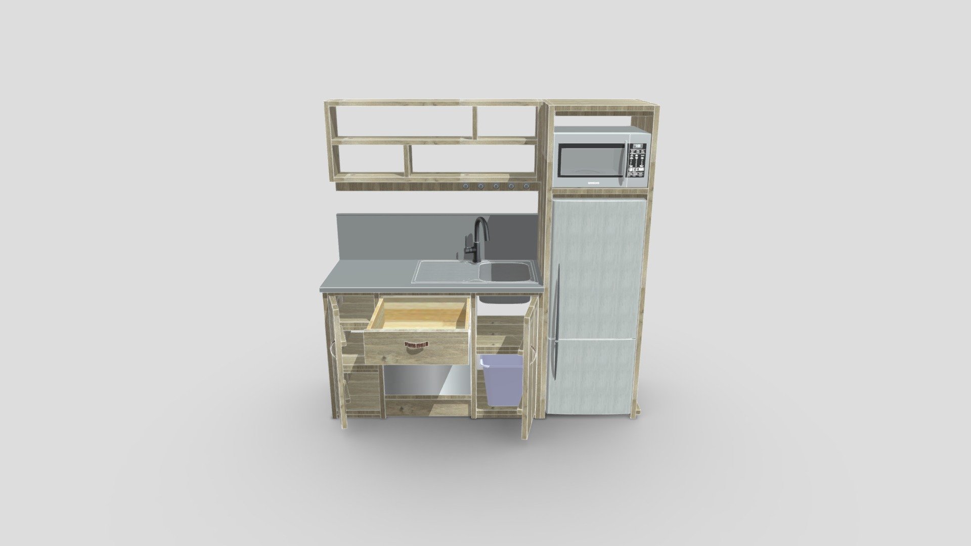 Multifunction kitchen - Download Free 3D model by Glamx [1ae995c ...