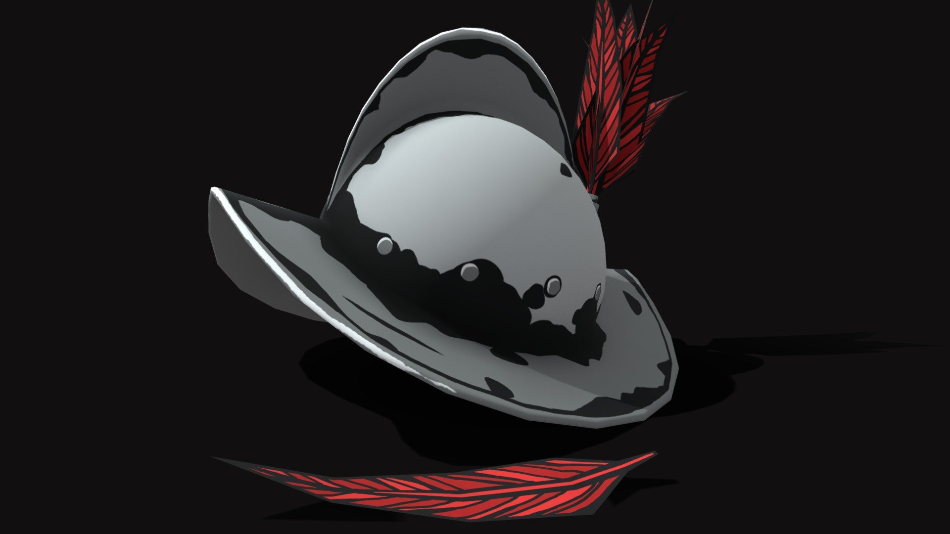 Spanish Comb Morion with Plume - Download Free 3D model by Alex Sanches ...