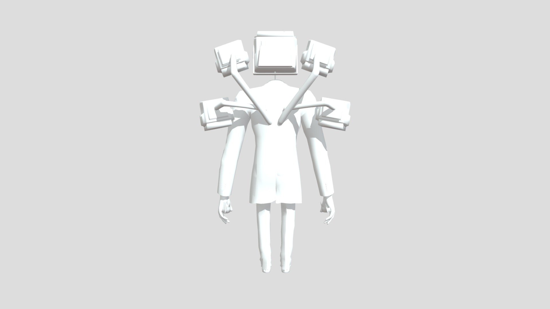 Large Tv Man V4 - Download Free 3D model by AspAscon3D (@Arrogant3DAsp ...