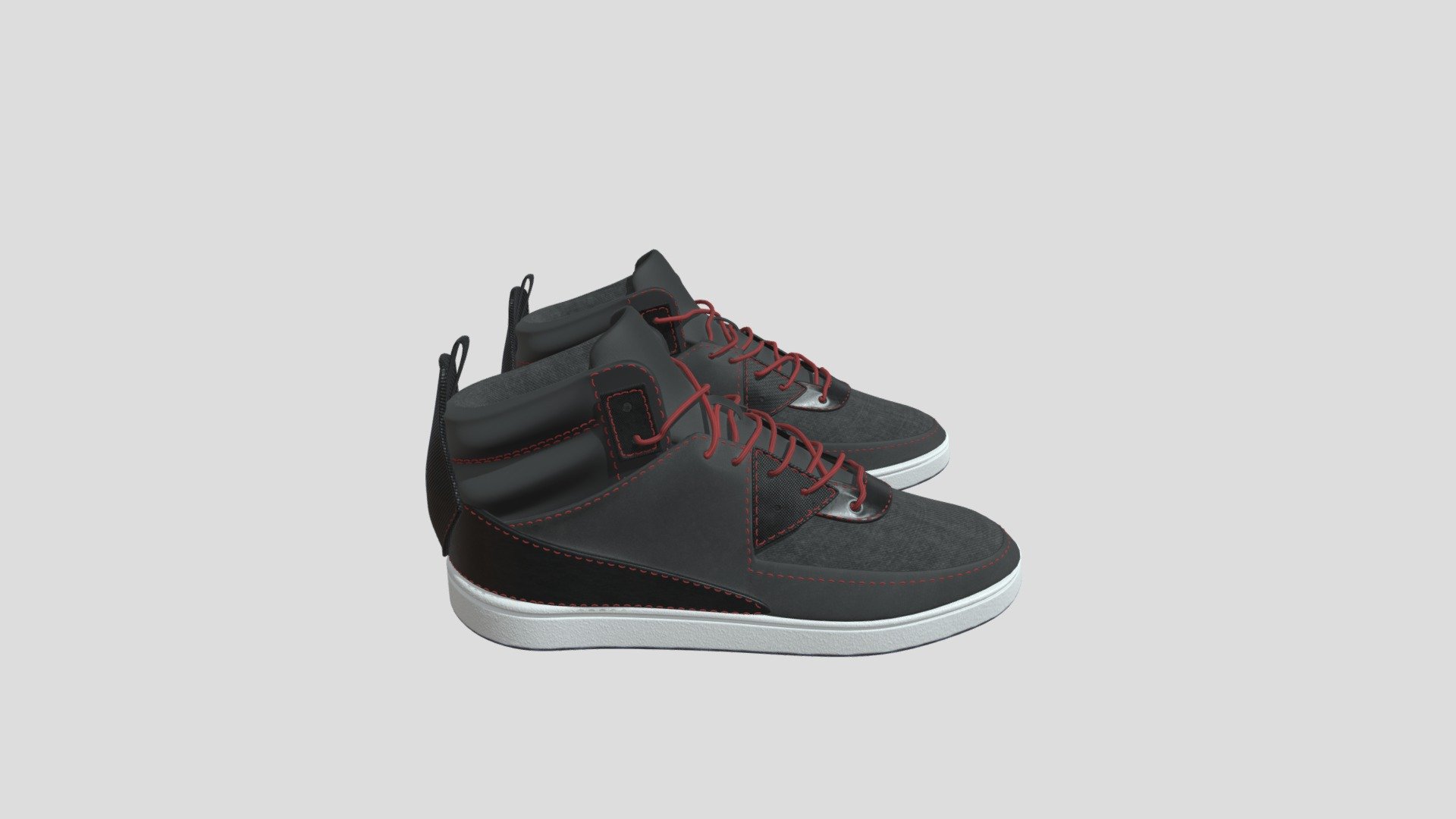 Hi top Shoes - 3D model by Kevlam [1af1e12] - Sketchfab