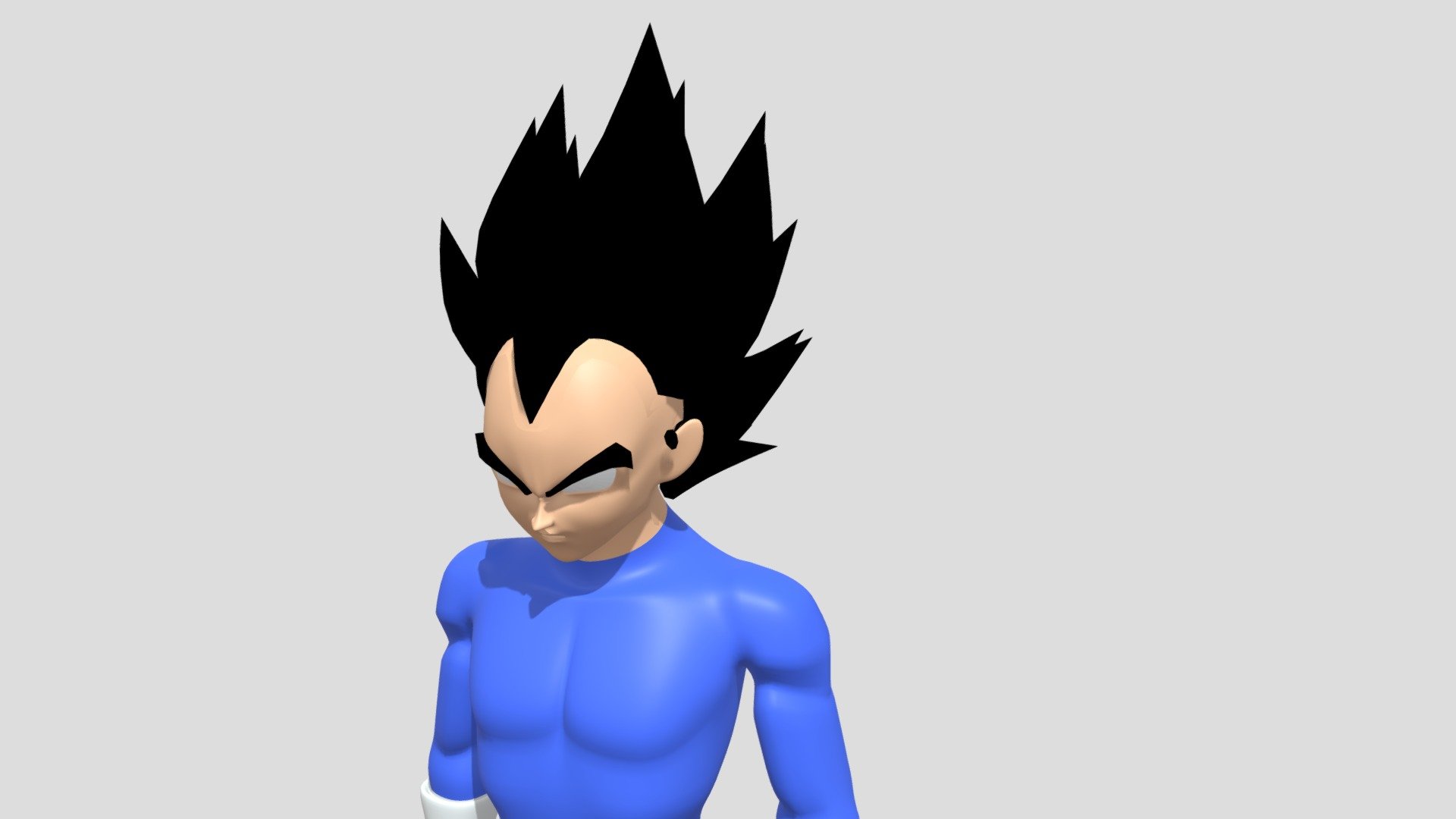 Vegeta - 3D model by Blue Neon Graphics (@BlueNeonGraphics) [1af30ec ...