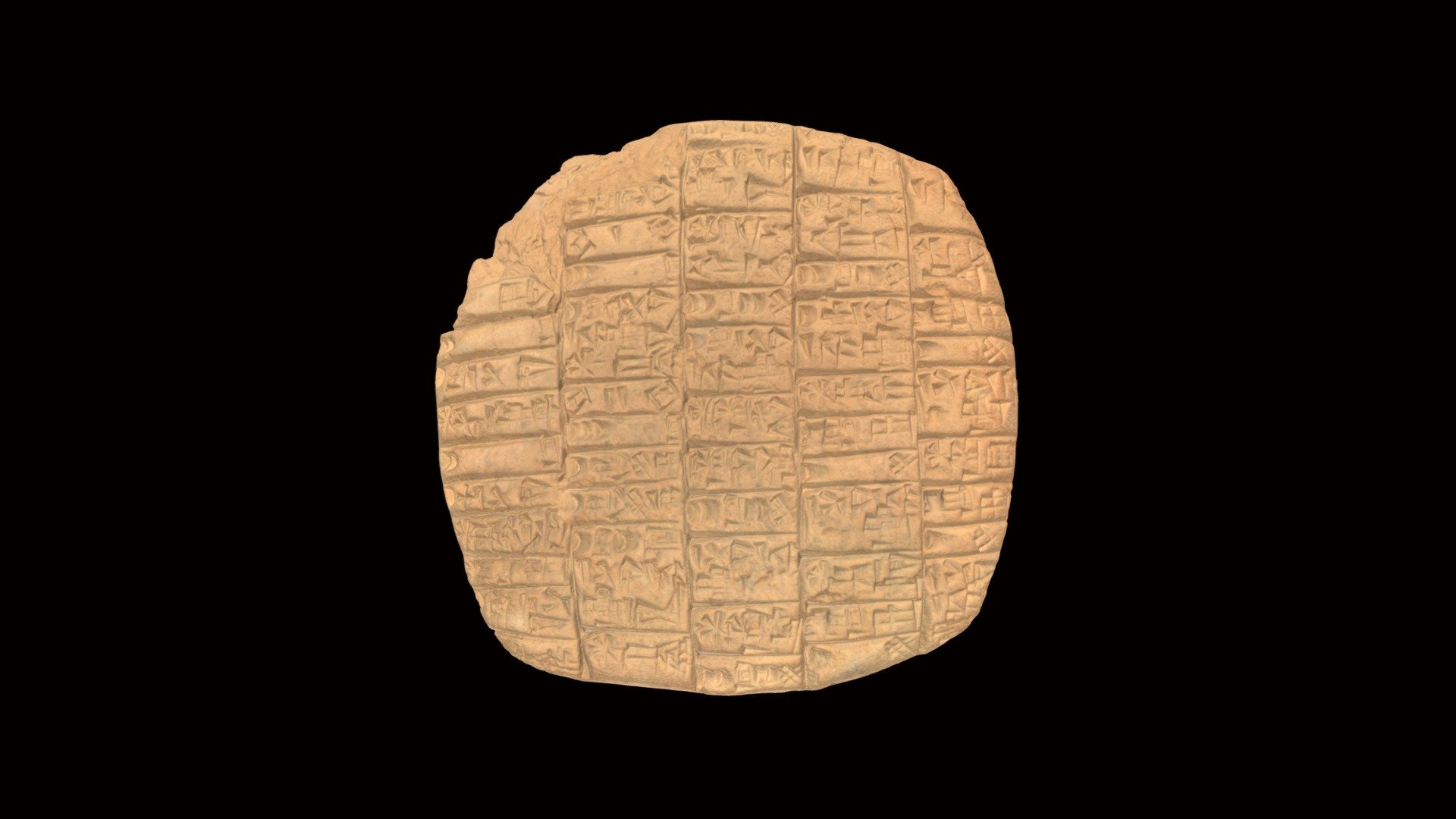 Cuneiform Tablet HMANE1903.11.4 - 3D model by Harvard Museum of the ...