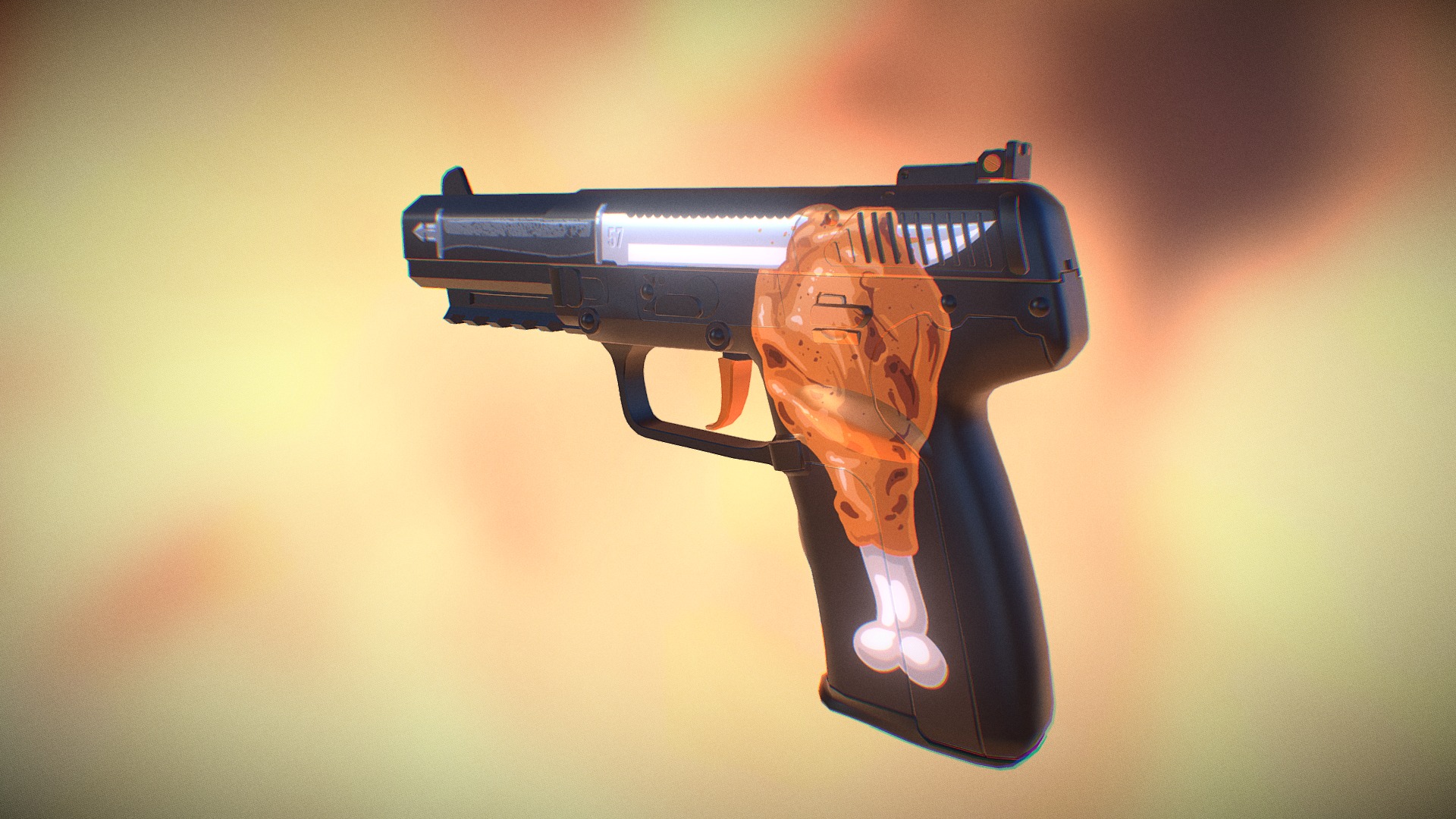 Five-SeveN | Chicken Slayer - 3D model by RareKidz [1af56ad] - Sketchfab