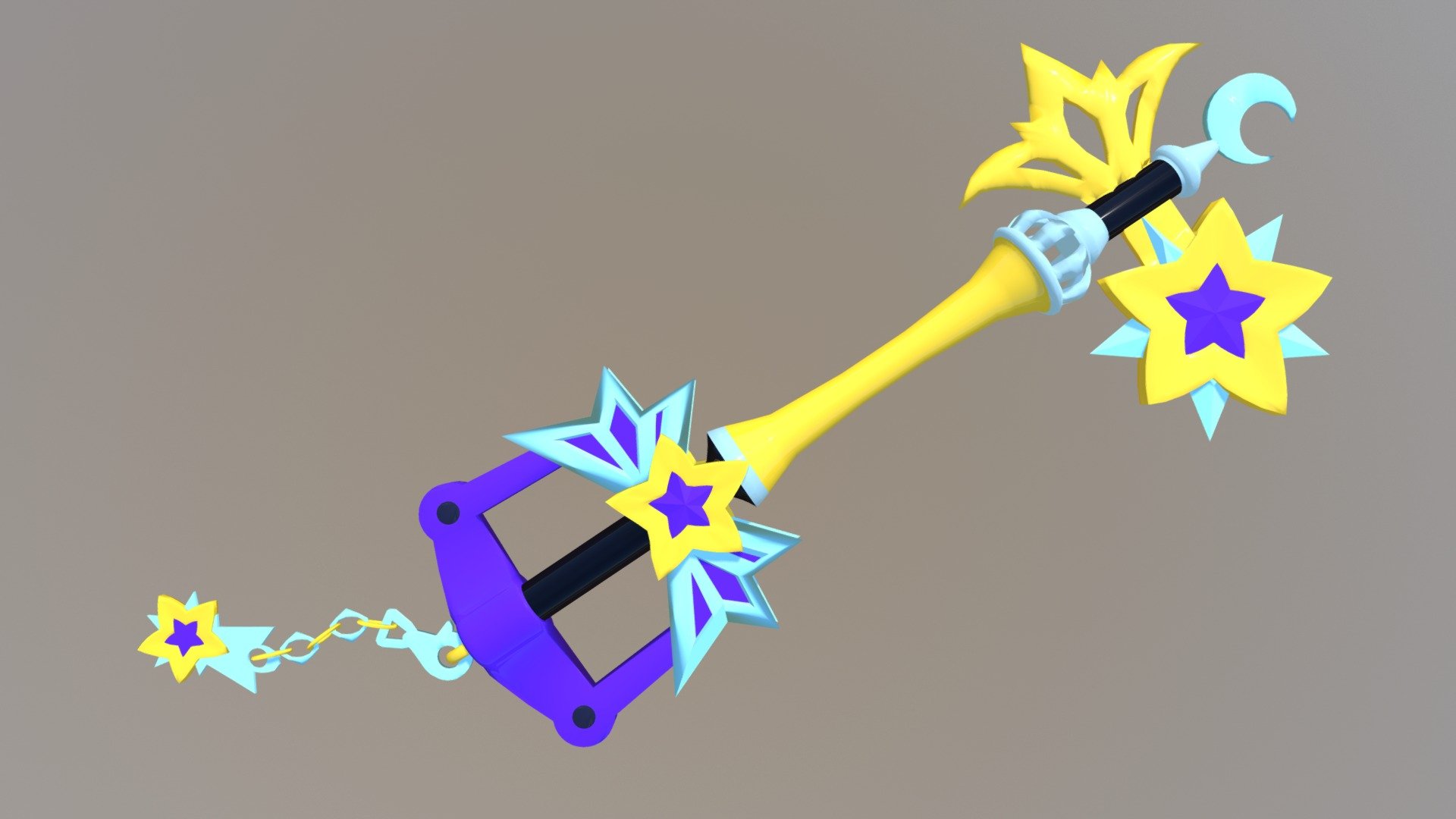 Keyblade - Starlight (Upgrade 3) - 3D model by David Mercado ...