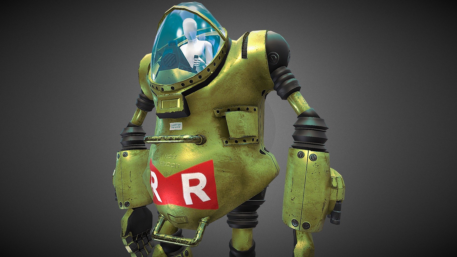 Robot Red Ribbon - 3D model by Juan.Fran.Marante.Estelles [1af70ee ...