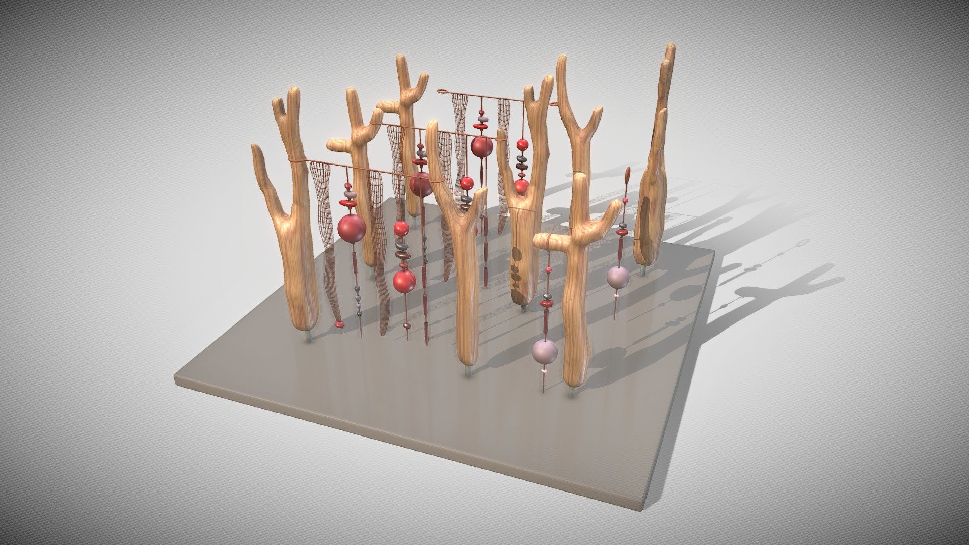 Wind Chime / Playground Decoration Objects - Buy Royalty Free 3D model by VIS-All-3D (@VIS-All ...