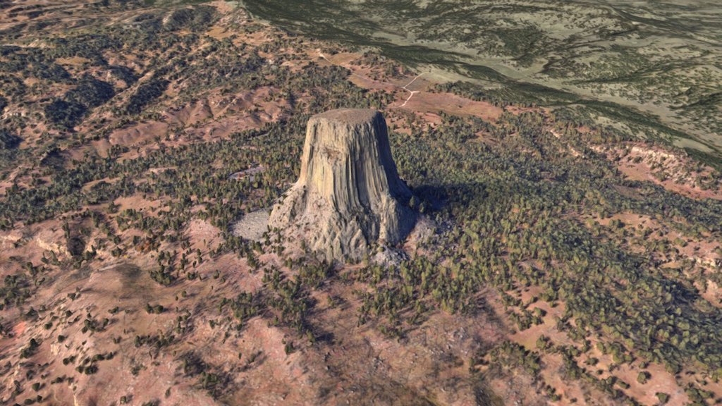 Devils Tower - Download Free 3D model by dicatta [1af8cf2] - Sketchfab
