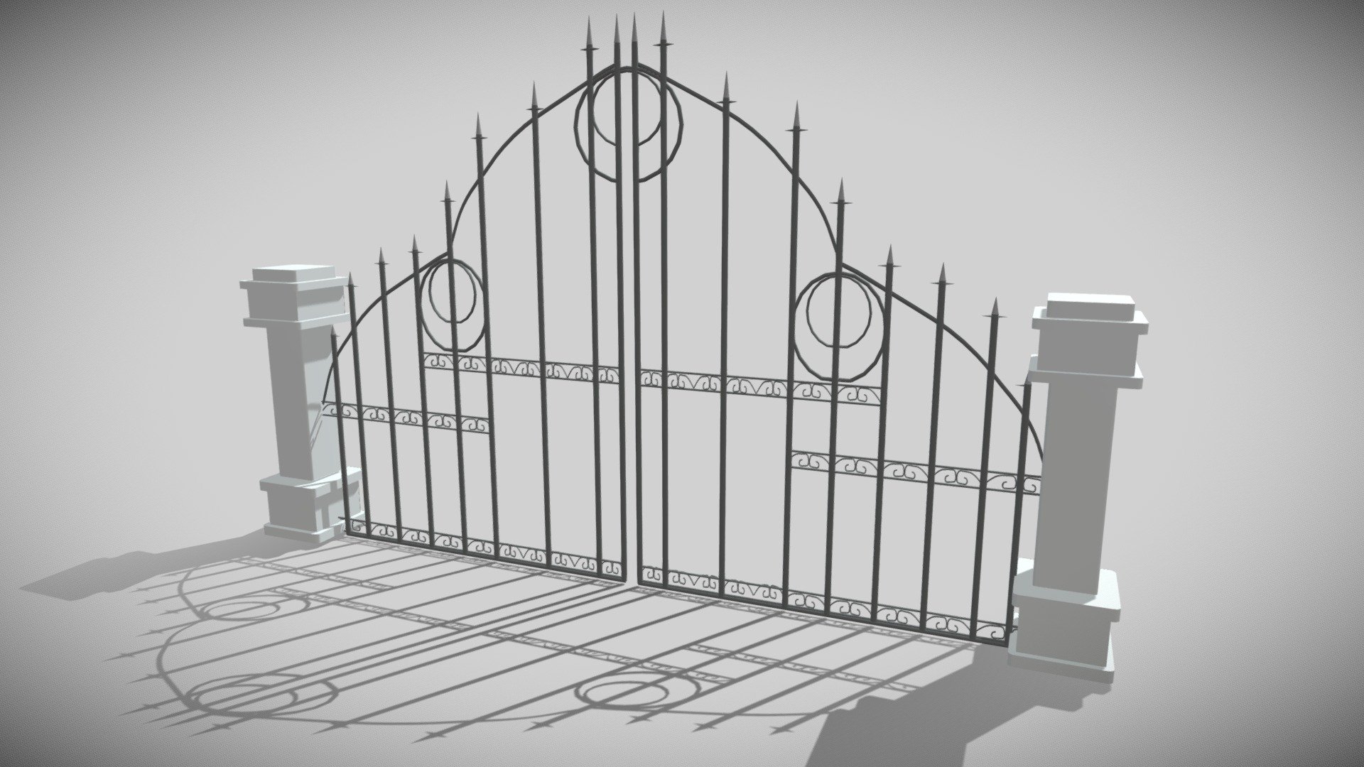 Simple Spooky Gate - Download Free 3D model by kris vidotto (@kvidotto ...