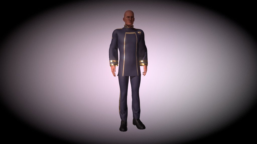 Sci Fi Male Administrative Officer - 3D model by WarLord720 [1afce64 ...