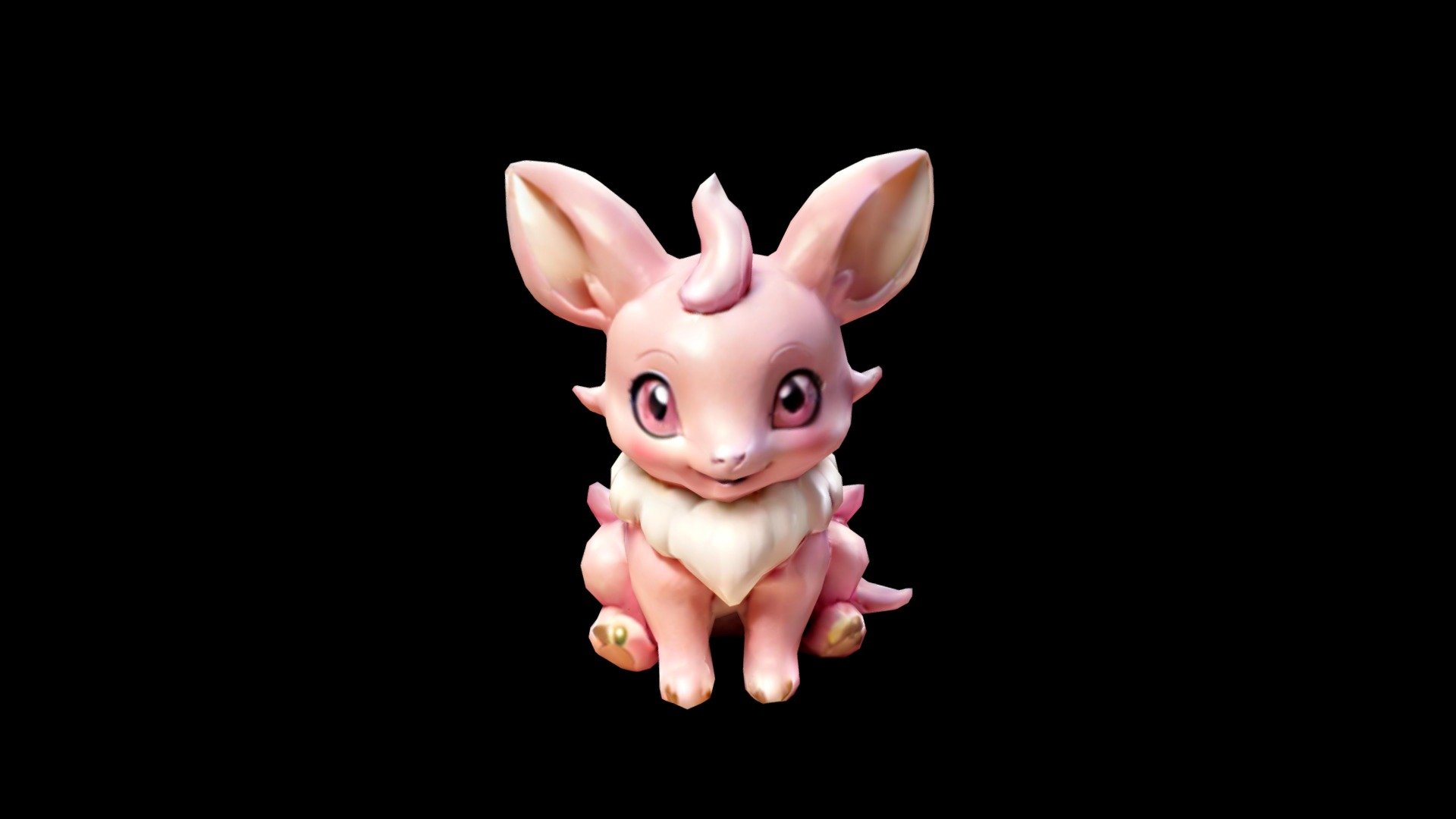 Pink dragon character from "Pokémon TCG" with sp - Download Free 3D ...