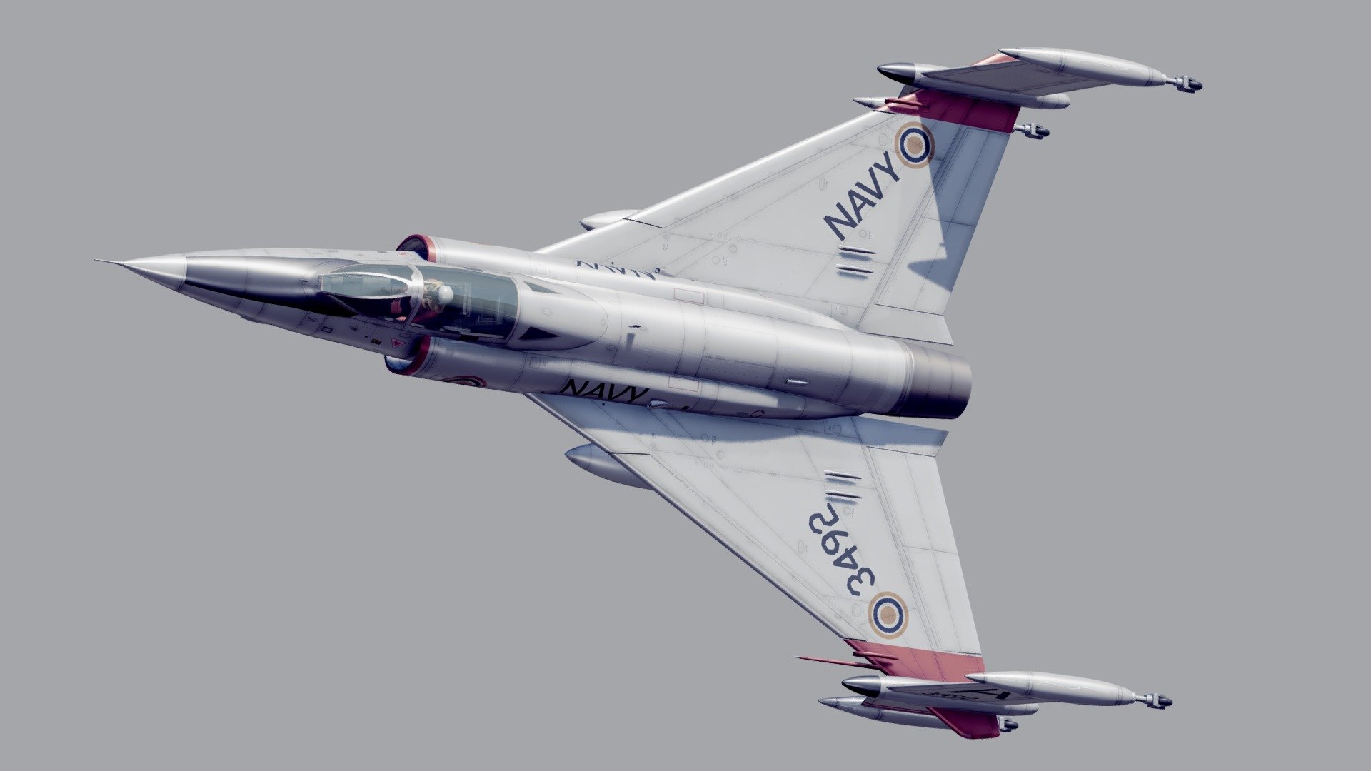 TS-4M/F-1 "Acrobat" Tailsitter Fighter - 3D model by 2 3 1 2 2 5 ...