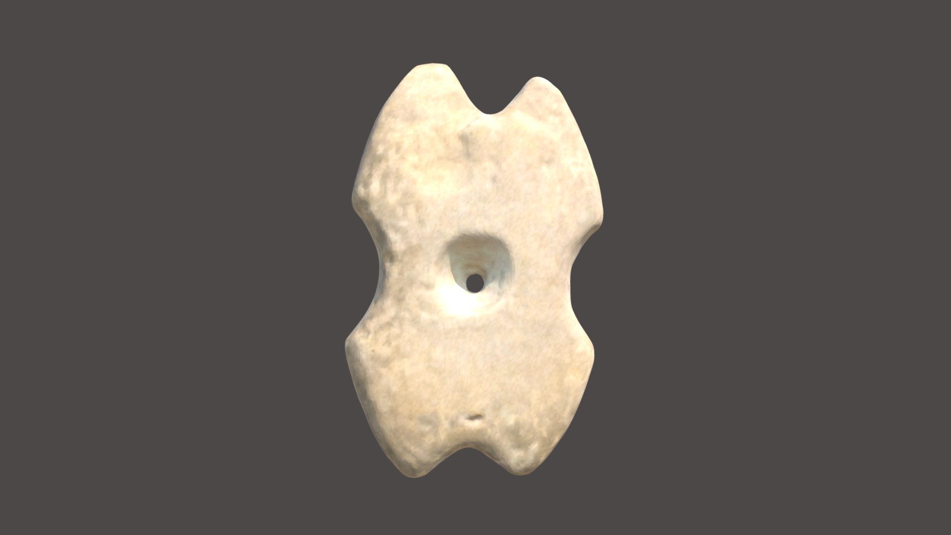 FR046, Middle Woodland, reel shaped gorget - Download Free 3D model by ...