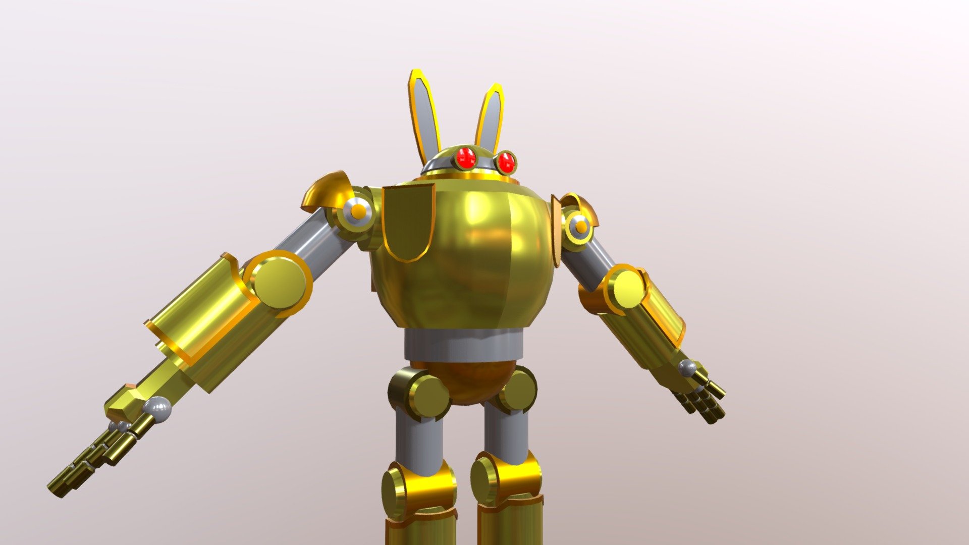 Rabbit Robot Knight - 3D model by LibraHades [1affa2a] - Sketchfab