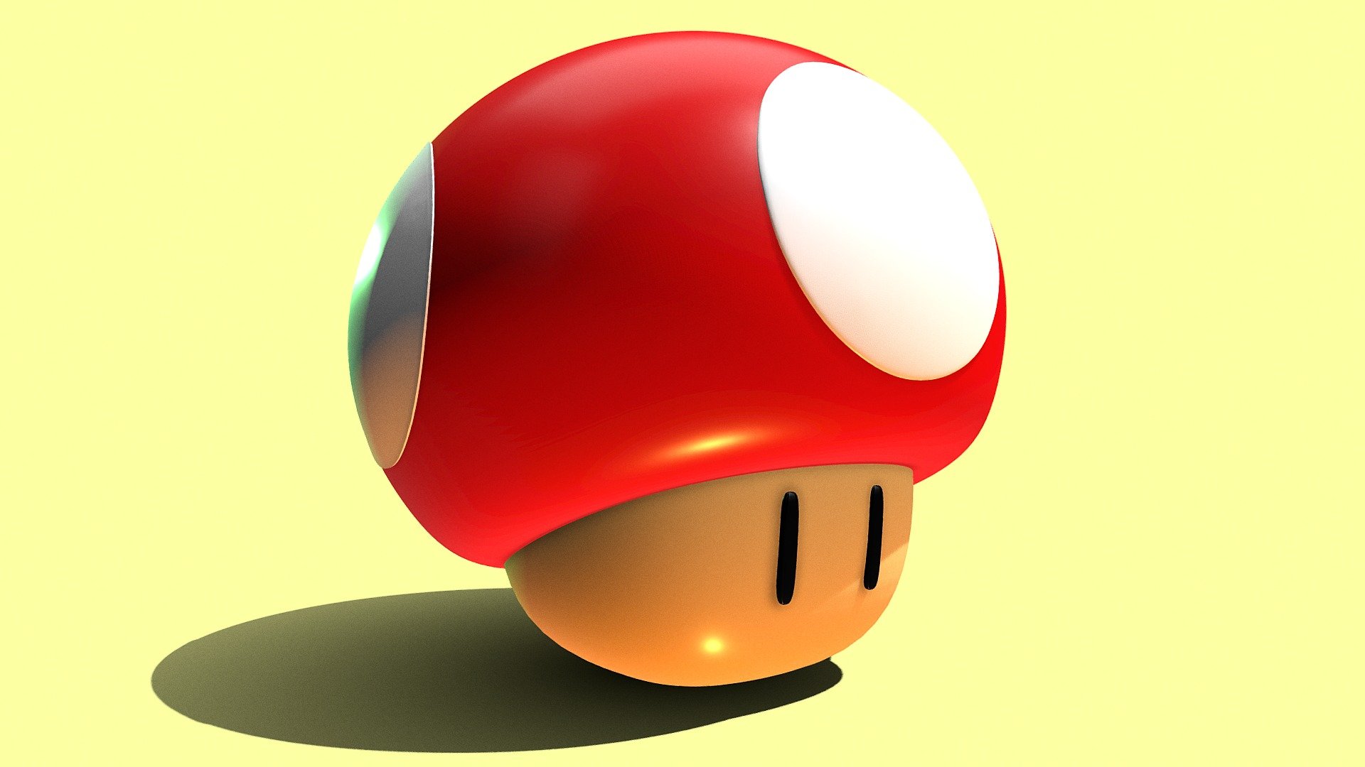 Red mushroom Mario 3D model - Download Free 3D model by Gabriel Diego ...