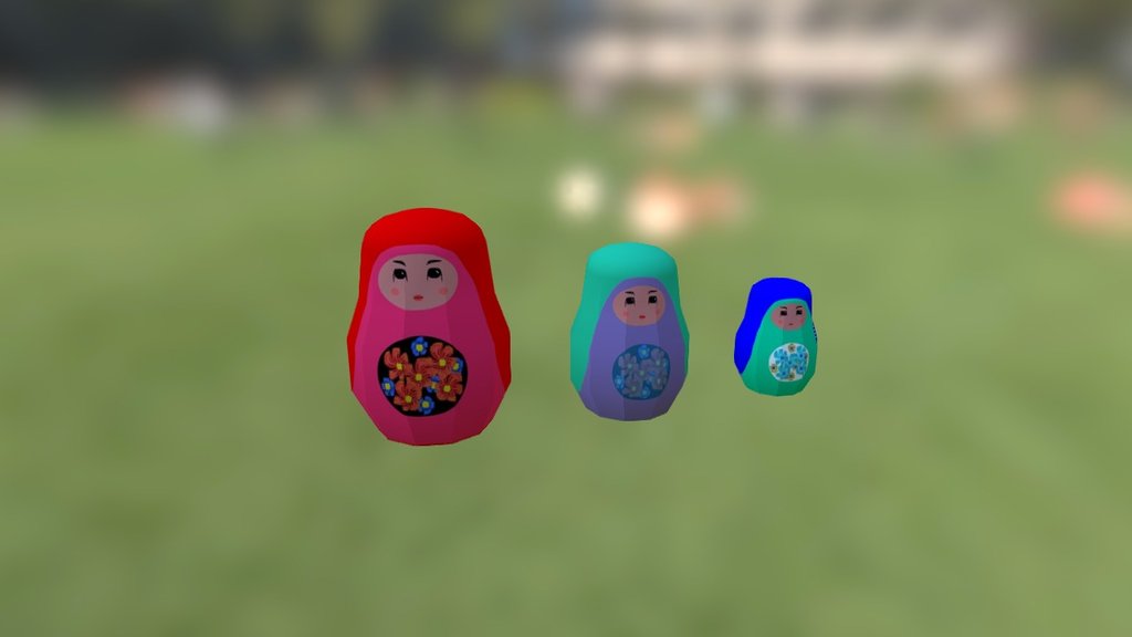 Babushka Dolls - 3D model by swiftyscarob [1b034c4] - Sketchfab
