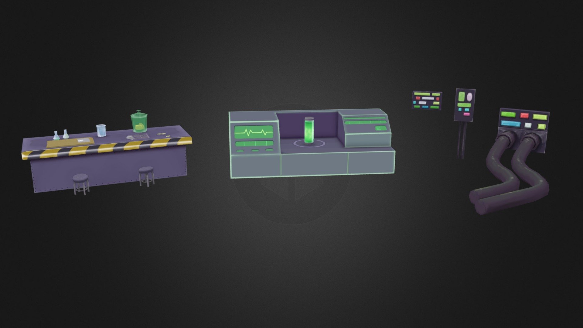 TMNT Mutant Madness Lab science Parts - 3D model by Jasper Rubino ...