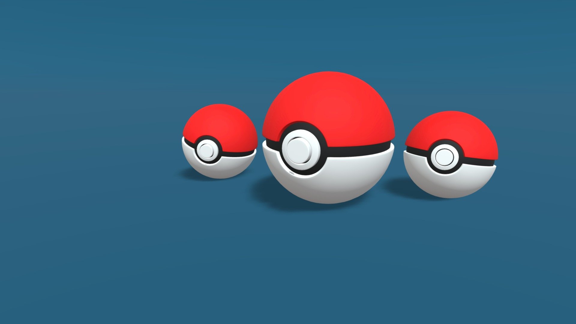 Pokeball - Download Free 3D model by FusionArt 3D (@FusionArt_3d ...