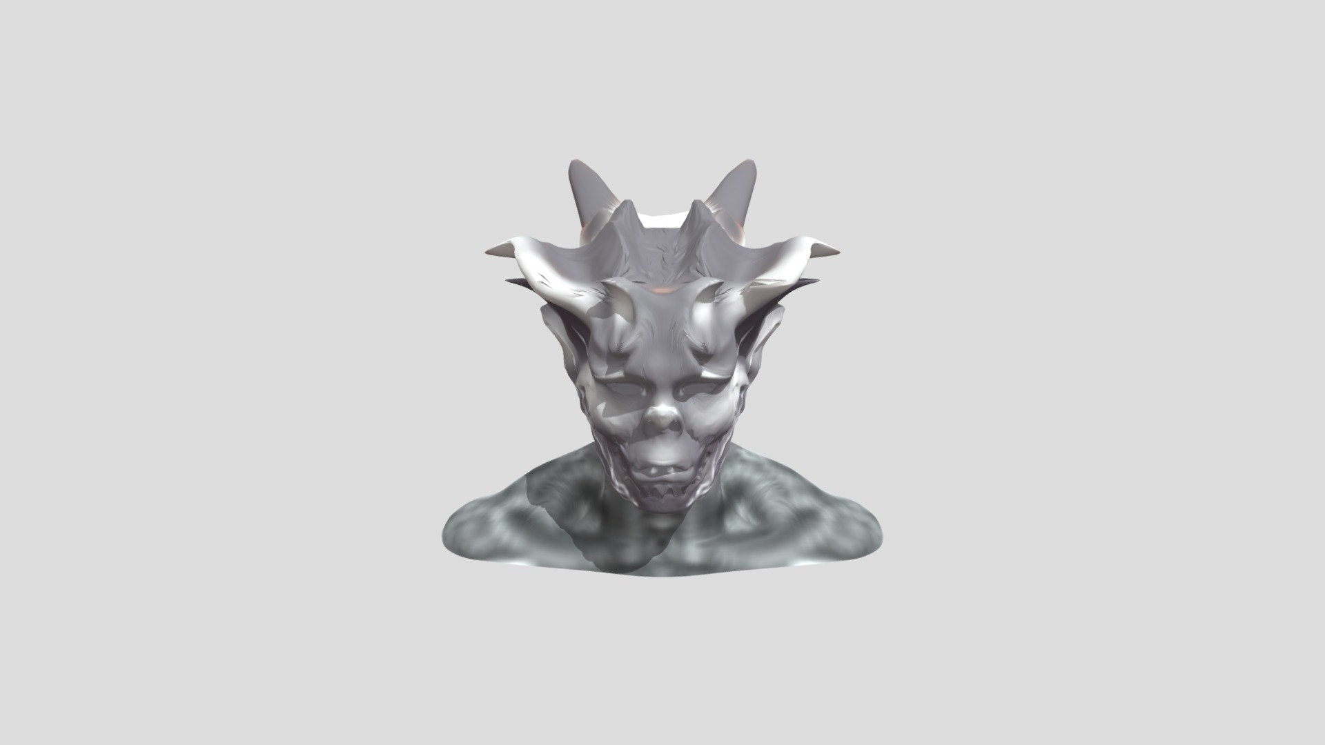 Demon Head - 3D model by PixelBug [1b0629d] - Sketchfab