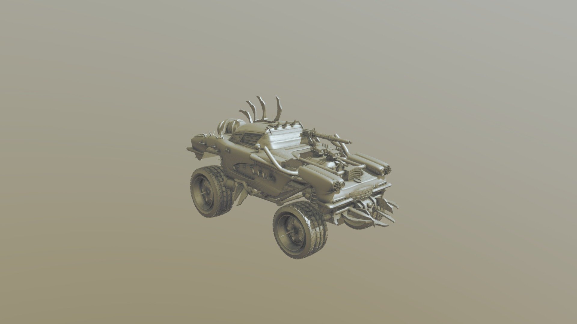 Mad Max inspired Vehicle - 3D model by JuliePerez [1b06347] - Sketchfab