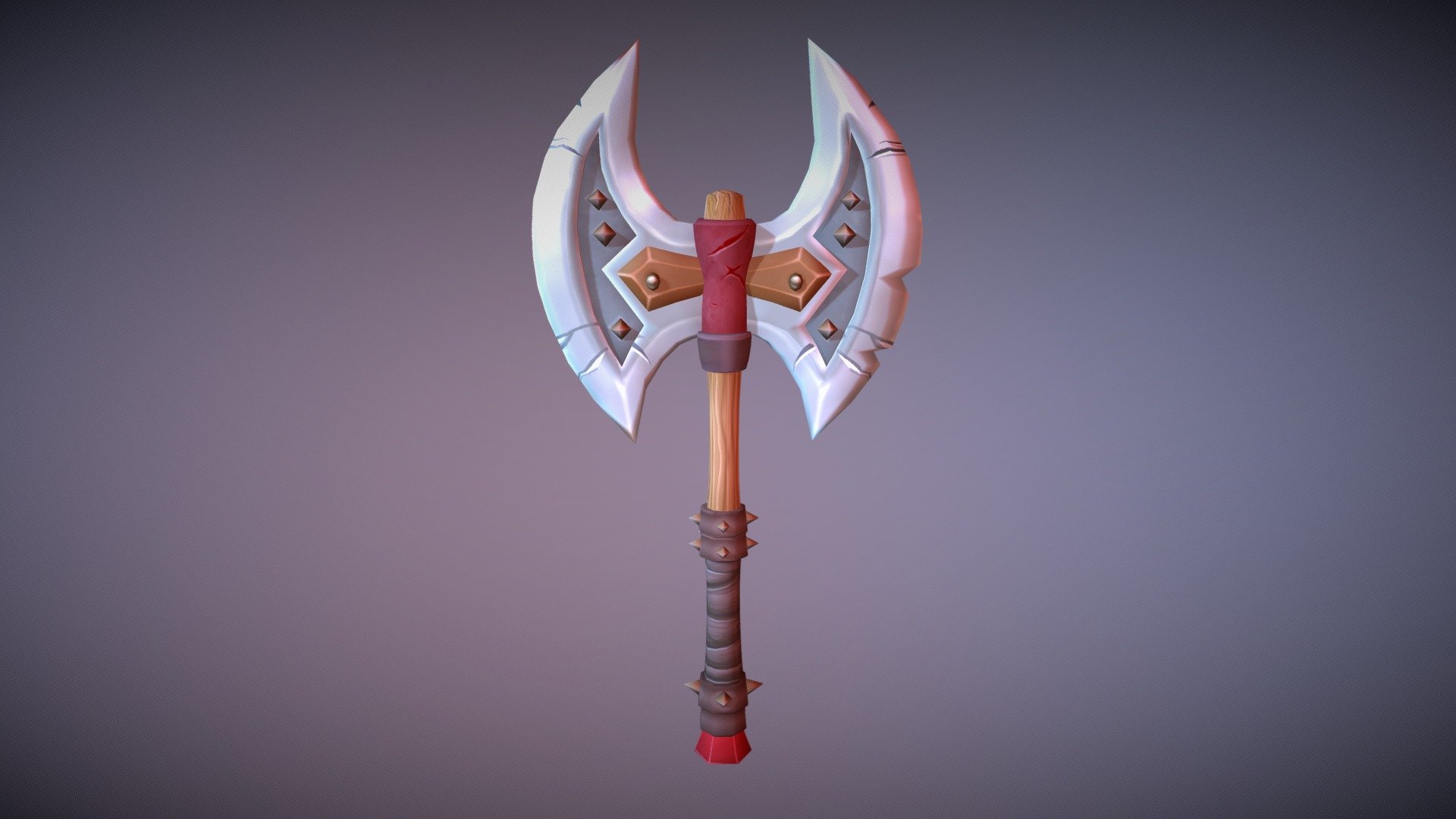 Stylized, Handpainted Axe Model - 3D model by MoriiChwan [1b09f44 ...