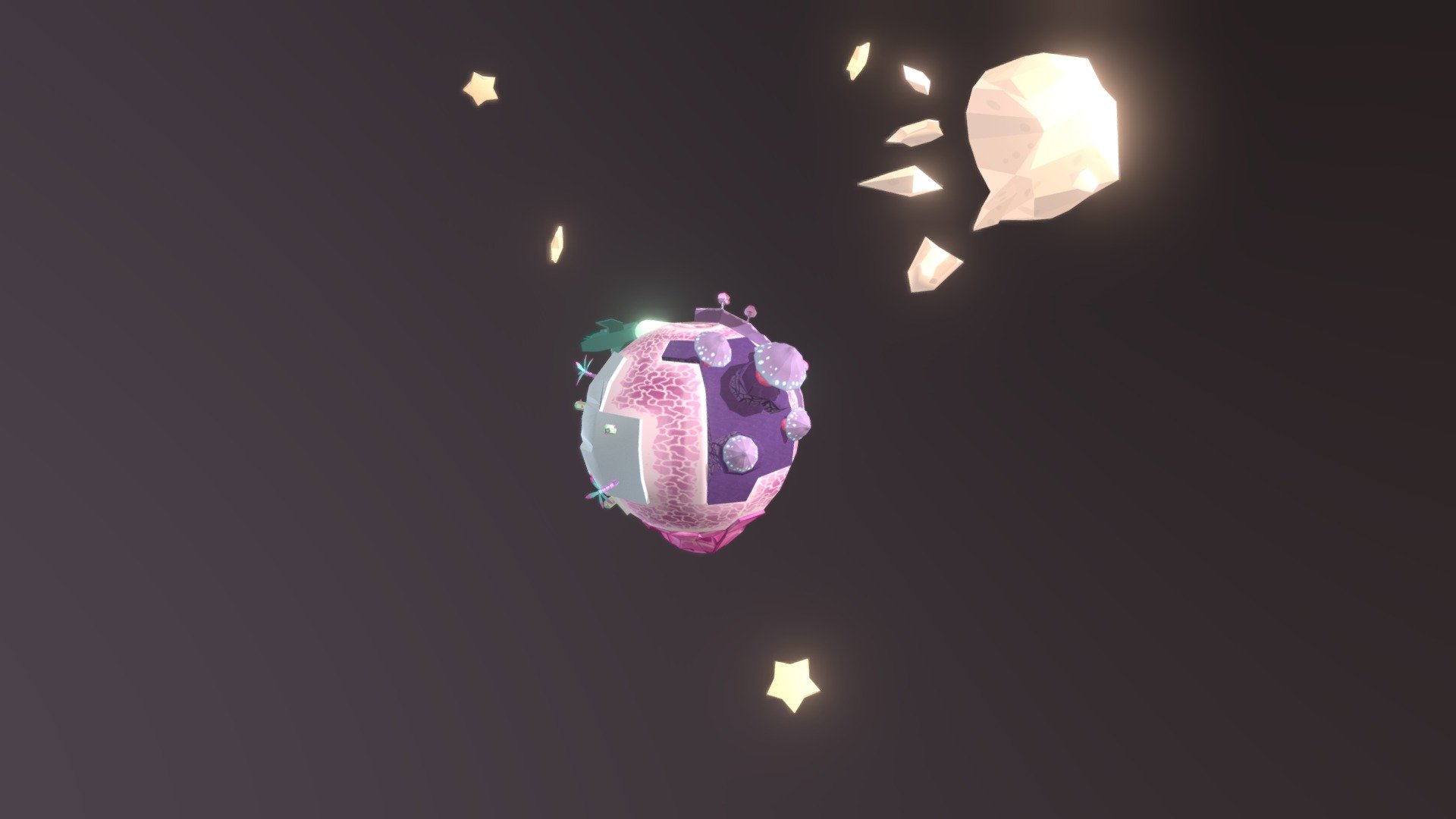 Planet (animation project) - 3D model by glitchton [1b0b4c7] - Sketchfab