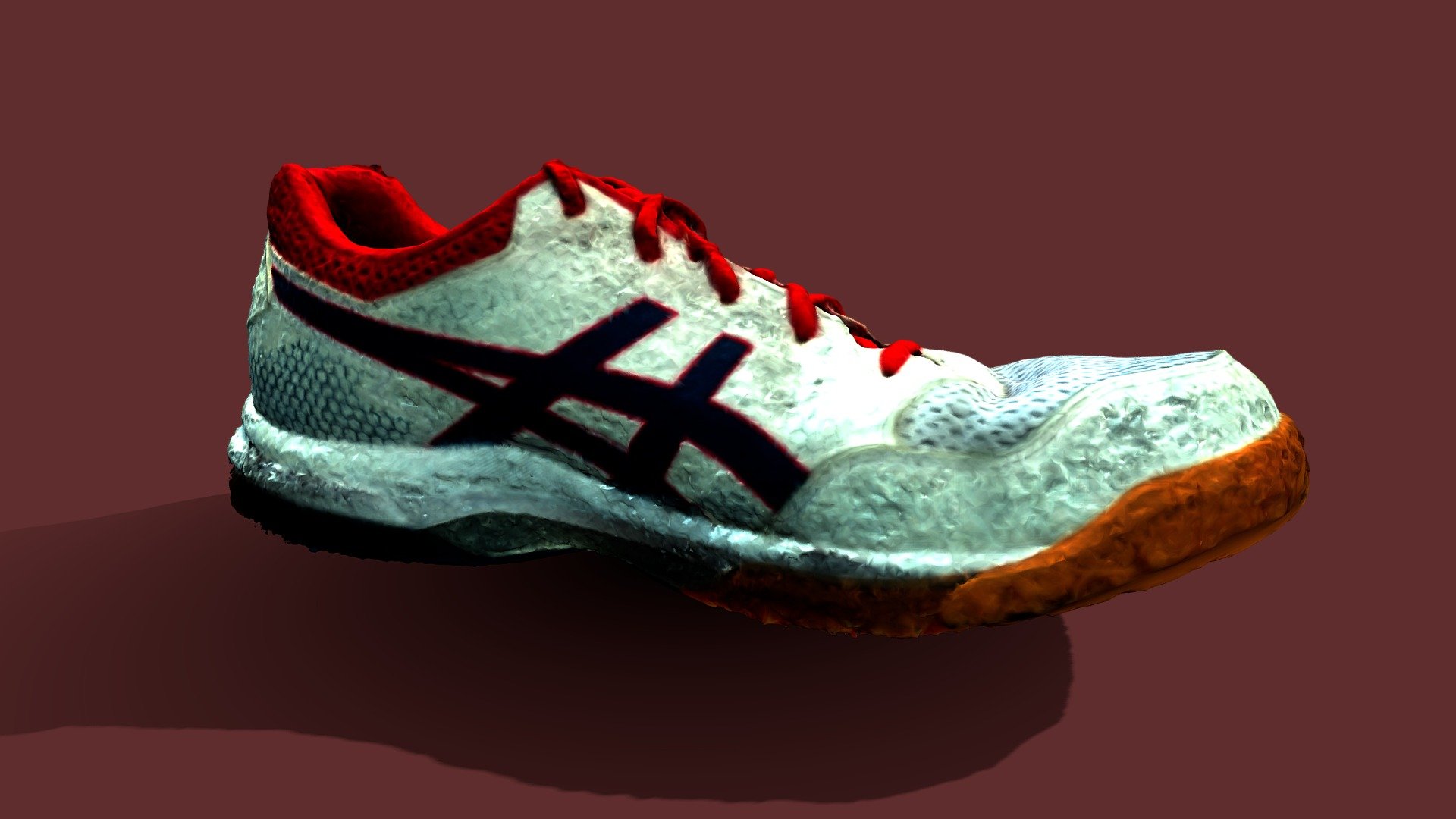 Indoor sports shoe - asics - 3D model by patspet [1b0bc28] - Sketchfab