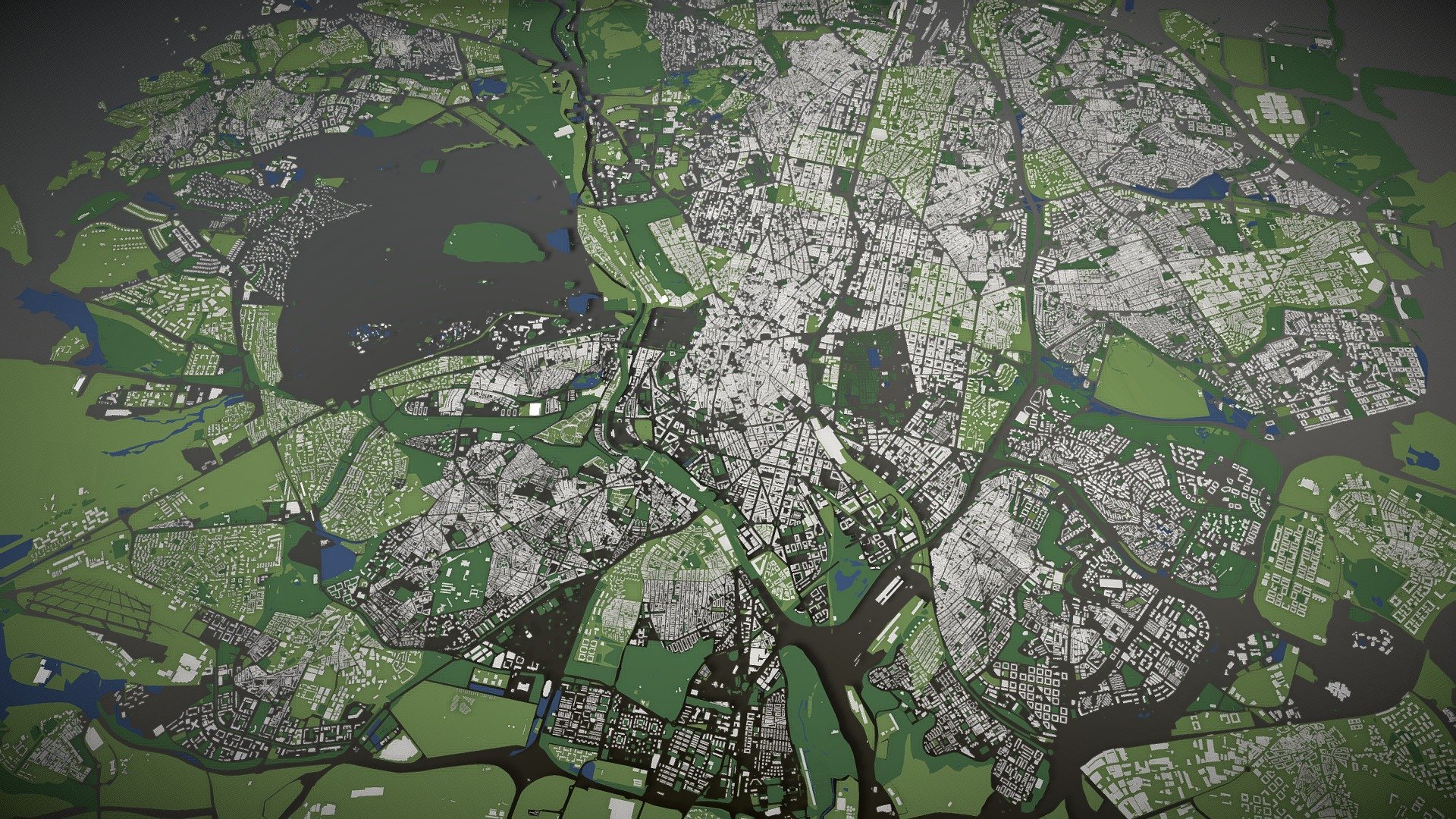Madrid Spain - city and mass buildings - Buy Royalty Free 3D model by ...