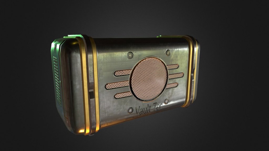 Radio Fallout Vault - 3D model by benjamincoquelle [1b0c7bf] - Sketchfab