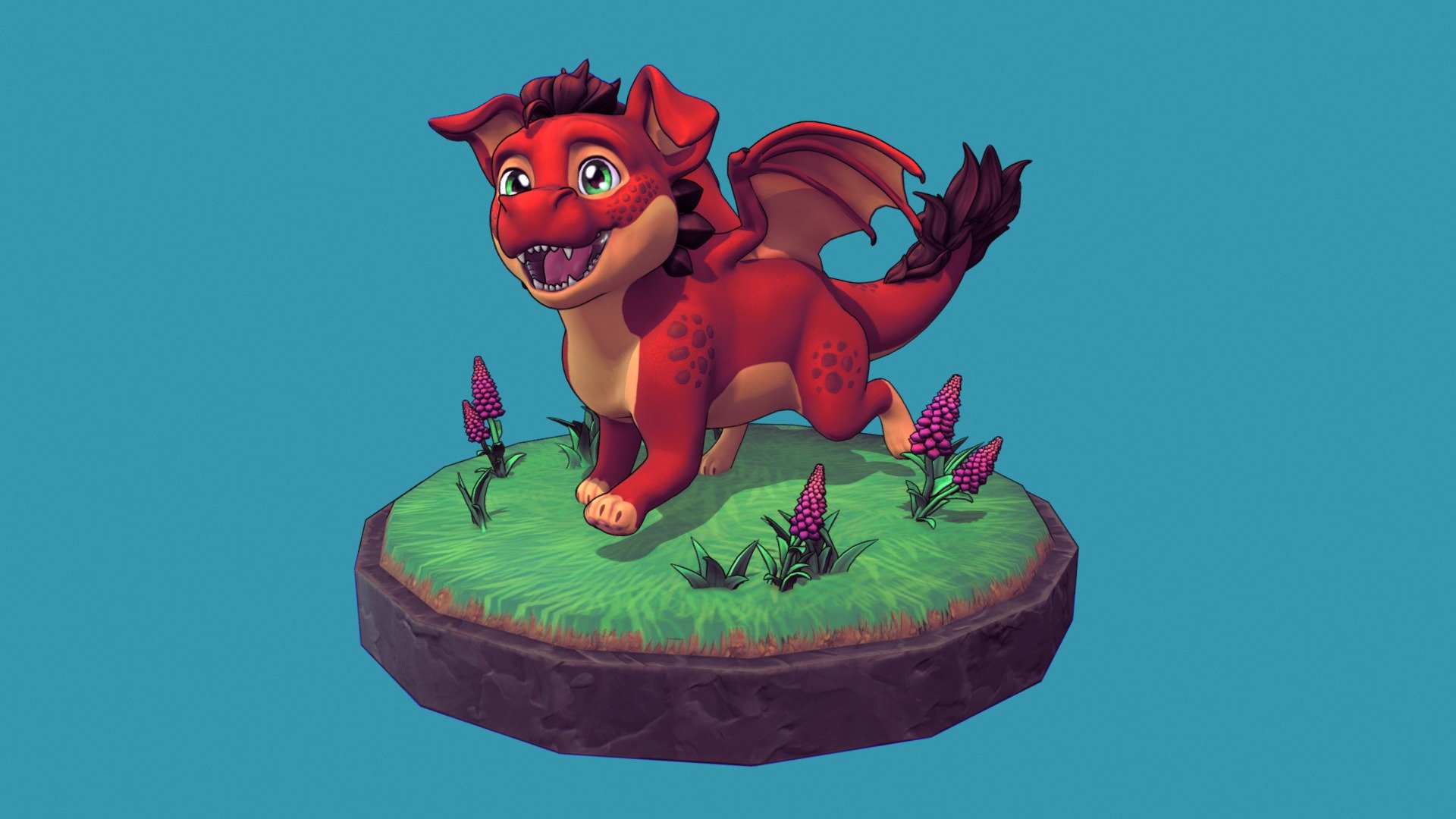 Kolby the Dragon - 3D model by Koast Rush (@Kreapex) [1b103ba] - Sketchfab