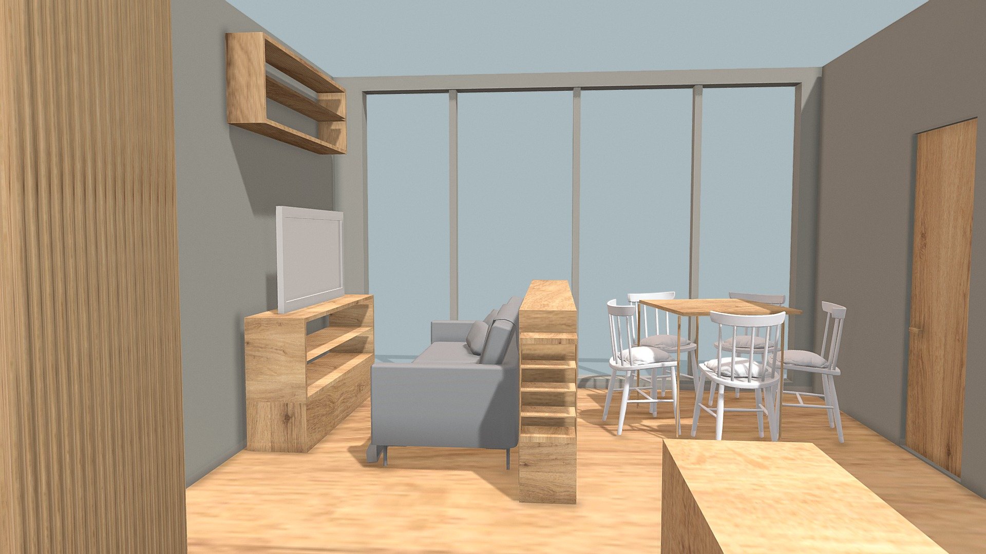 Mini Condo Interior - 3D model by Phiranpat S. (@phiranpat) [1b12a5e ...