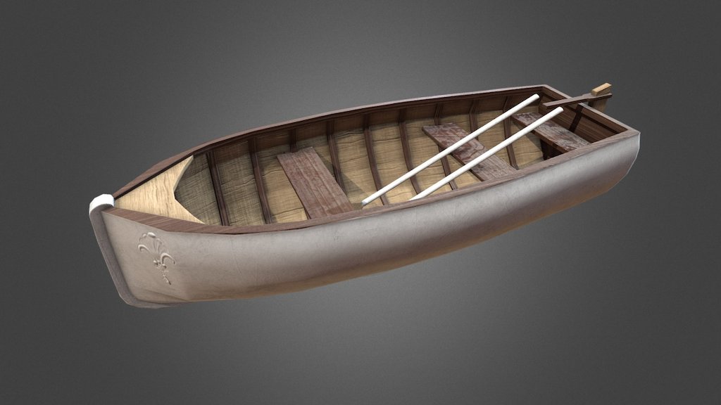 Rowboat - Download Free 3D model by Daniel Brück (@daniel.brueck ...