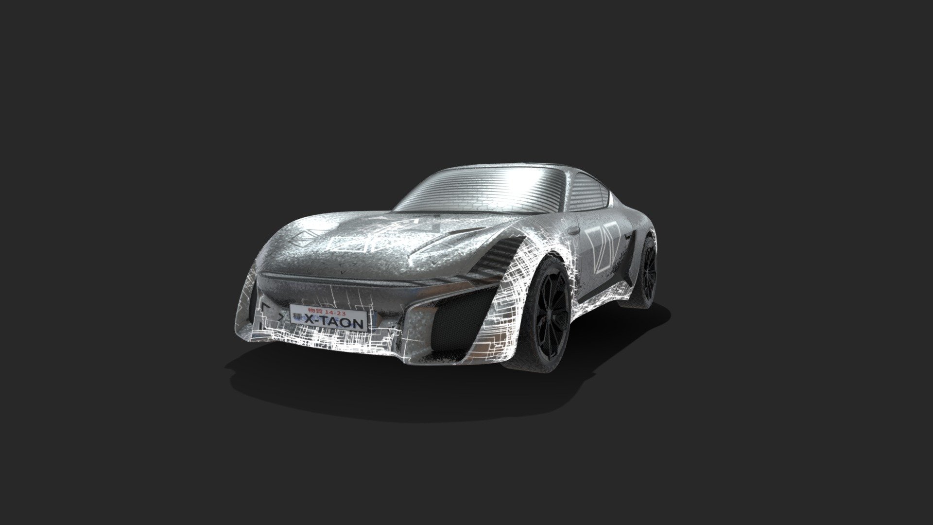 X14-Slant: X-TAON car texturing contest entry - 3D model by DirkS ...