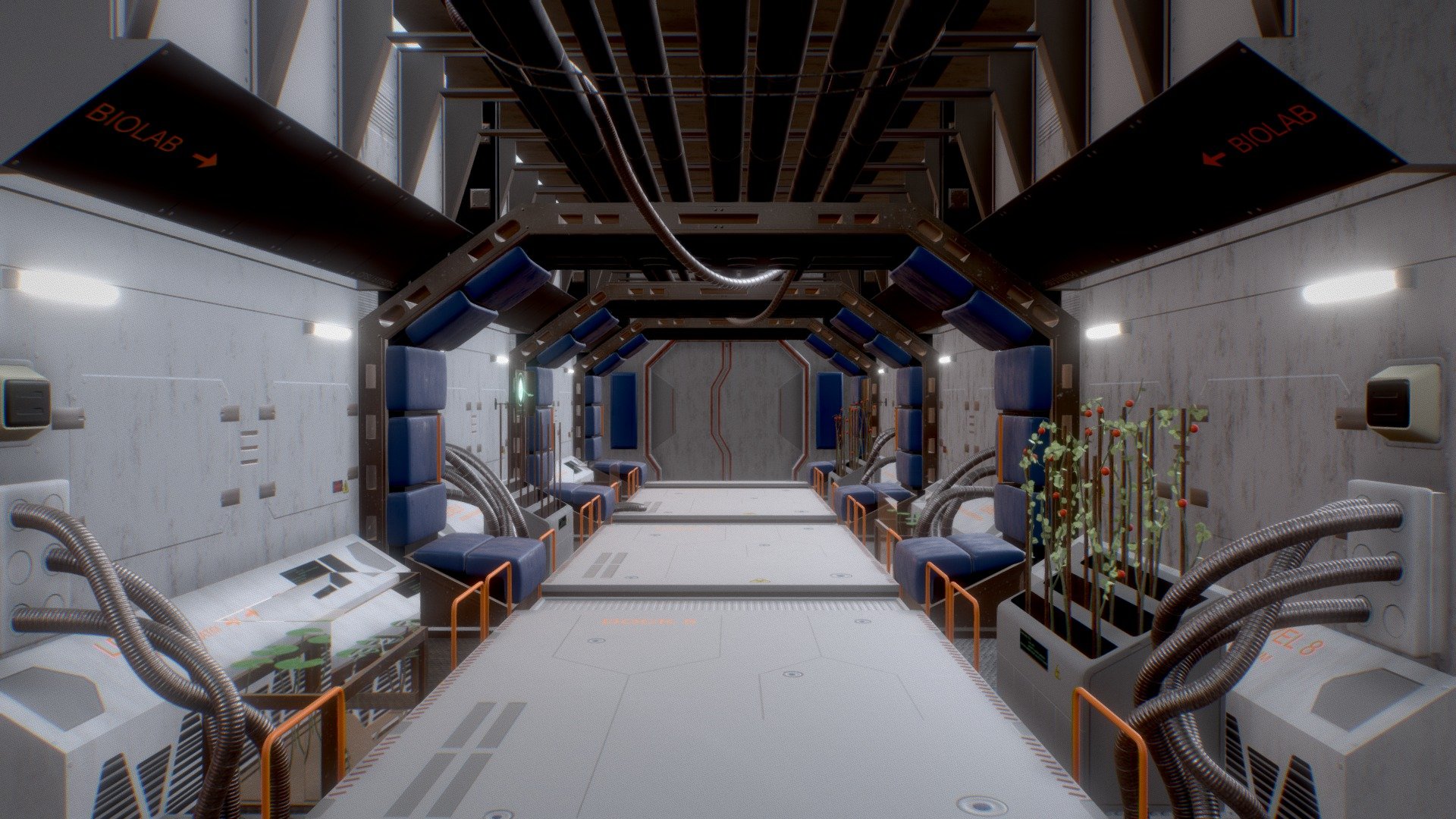 Sci-fi Corridor - Download Free 3D model by AlessioPassera [1b1adcb ...