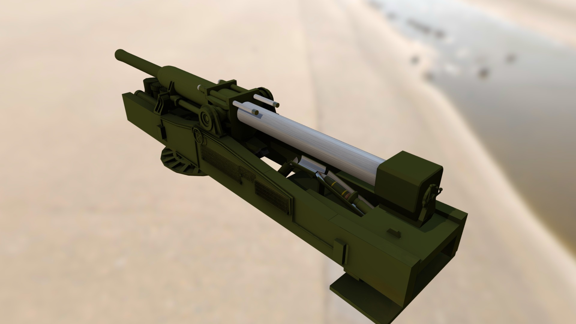 KSP M65 Nuclear Cannon "Atomic Annie" WIP - 3D model by Carcharoth ...