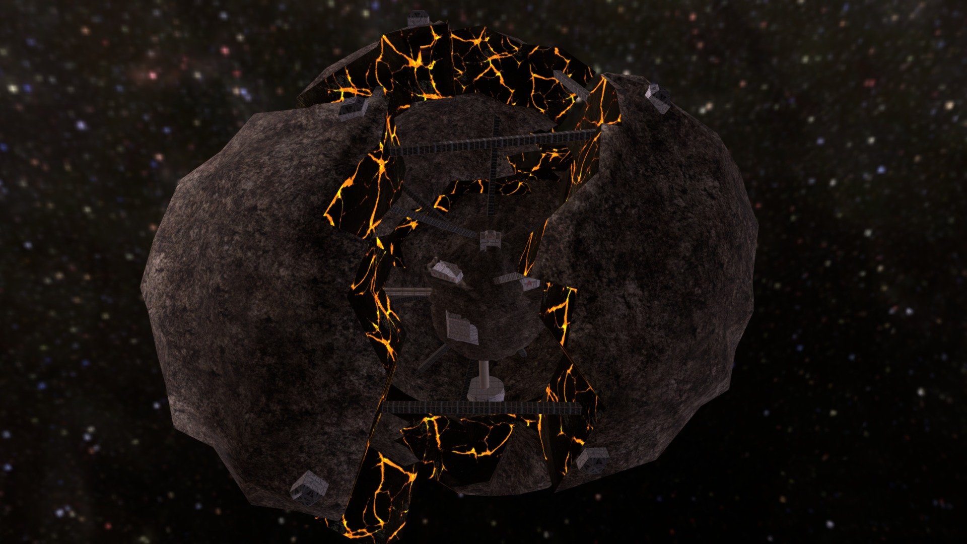 Broken Moon - 3D model by Hellfire85 [1b1d8bd] - Sketchfab