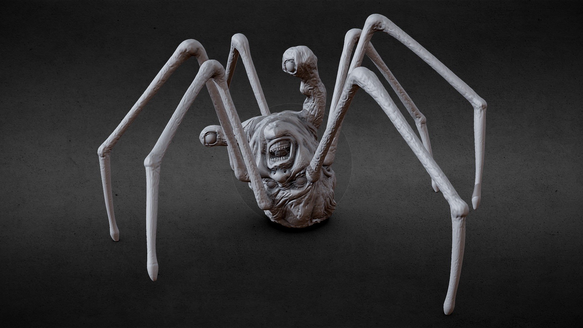 3D PRINTABLE THE THING NORRIS SPIDER HEAD - Buy Royalty Free 3D model ...