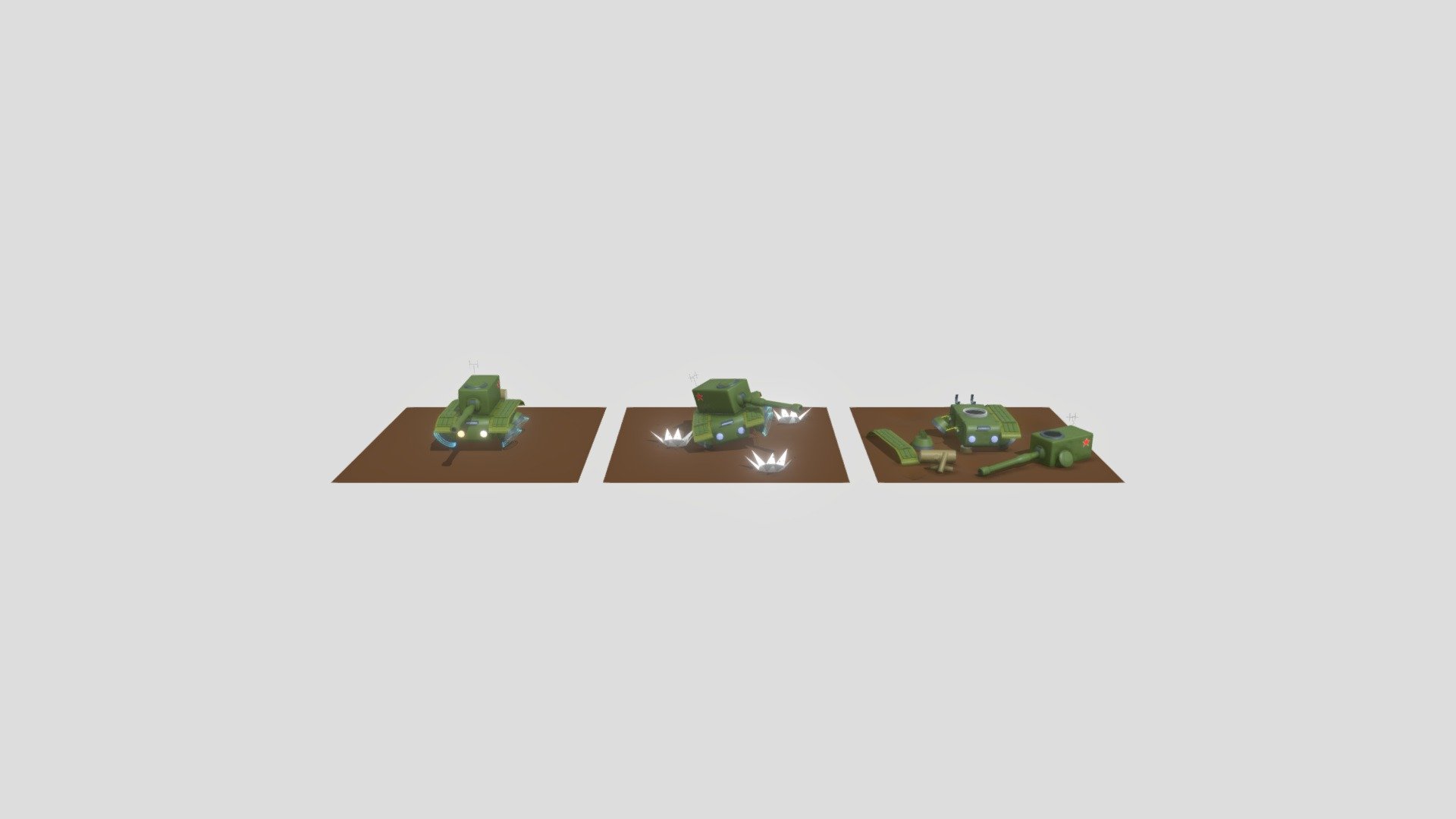 Tank Homework Detail_Damage - Download Free 3D model by Emil Rakhimov ...