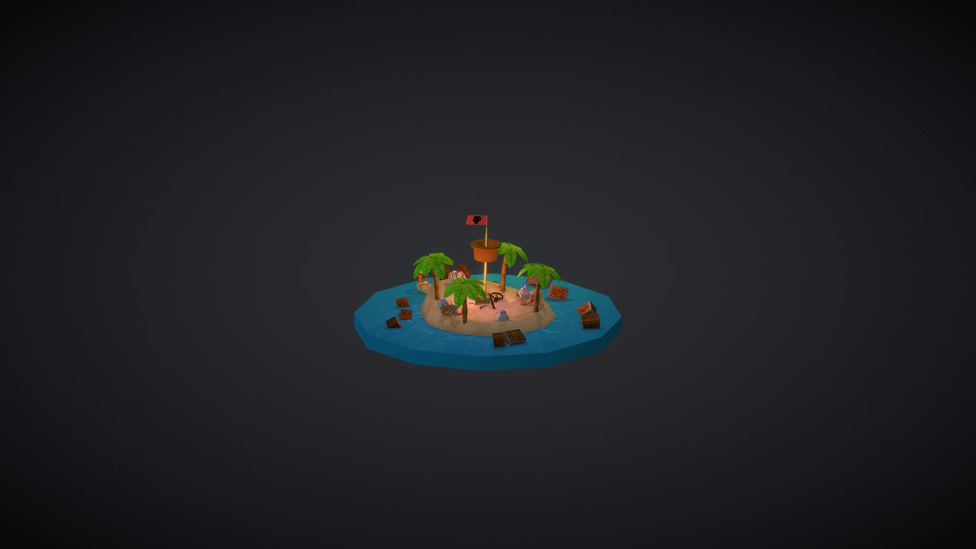 Treasure_Island - 3D model by himank13231726 [1b20cf6] - Sketchfab