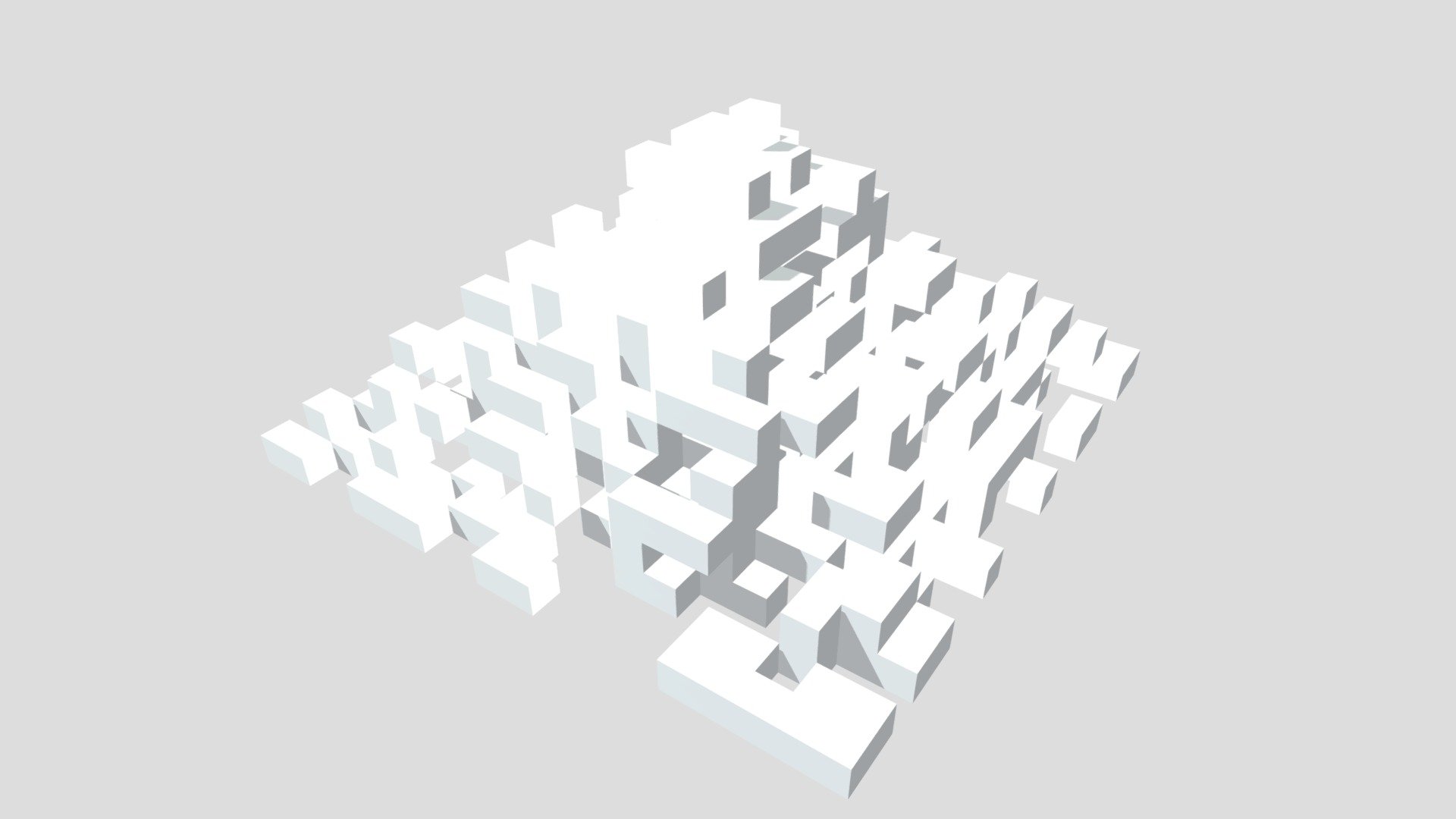 Voxel Maze Pyramid - 3D model by Zirconium3D (@zirconium) [1b21325 ...