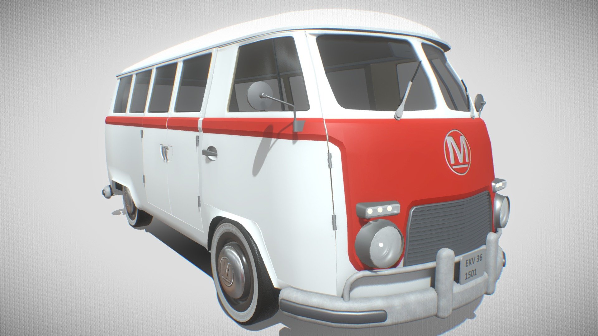 Vehicle - Minivan (Red) - Buy Royalty Free 3D model by Mixall ...