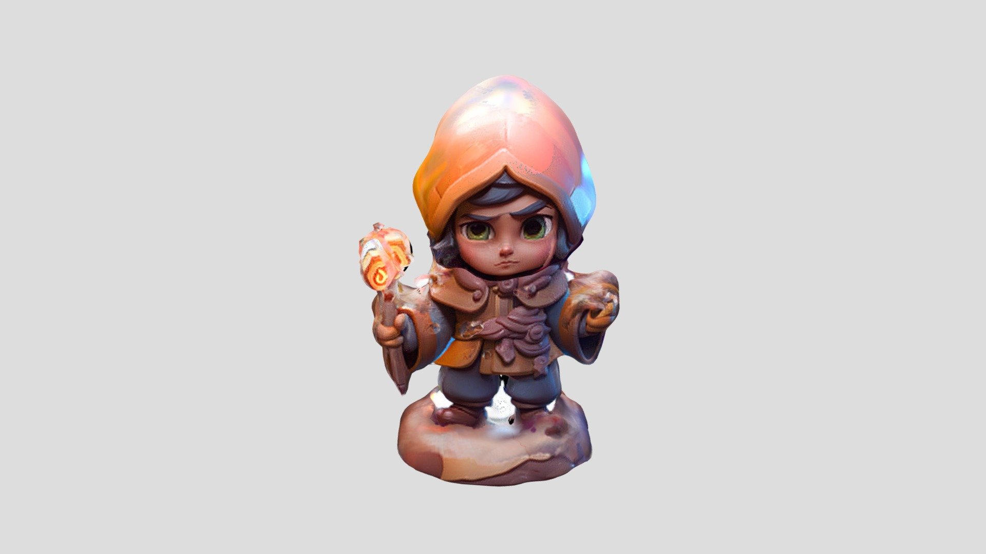 Cute little dwarf holding a lollipop A small, - Download Free 3D model ...