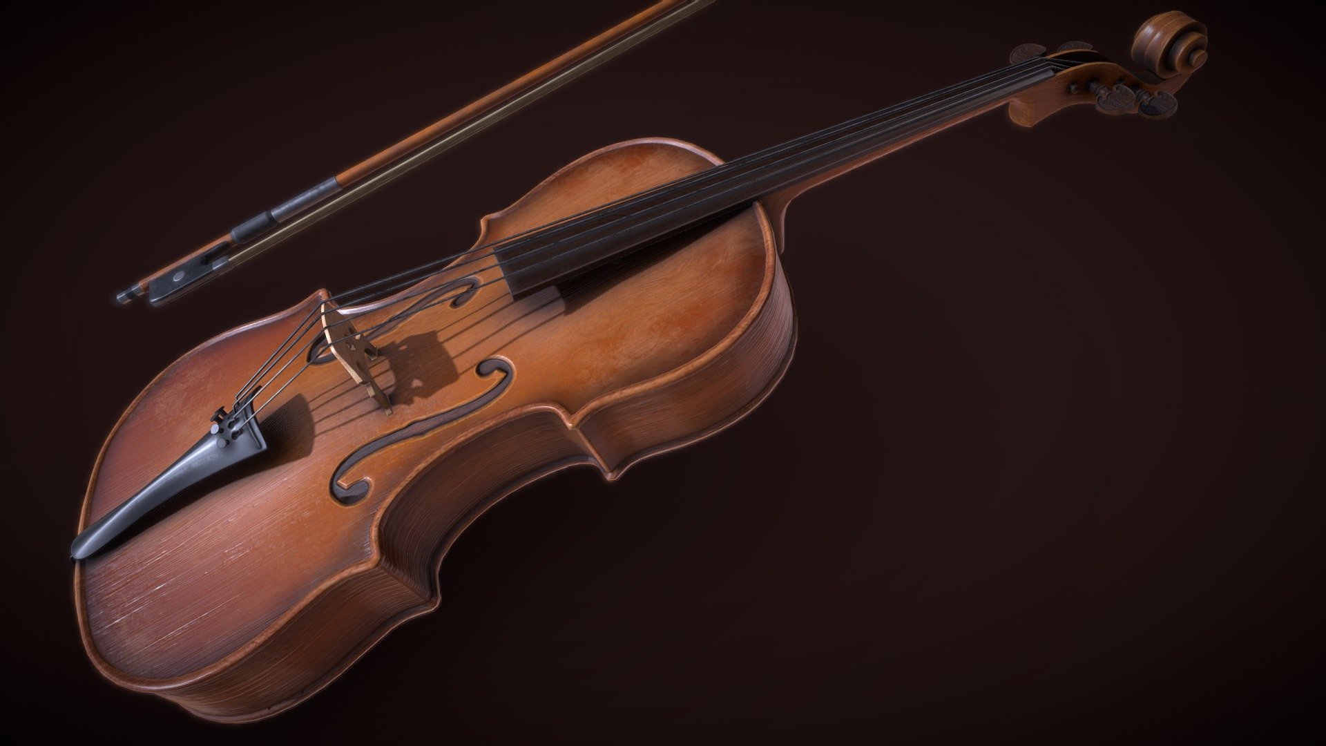 Violin - 3D model by brandon (@skwhrl) [1b25938] - Sketchfab