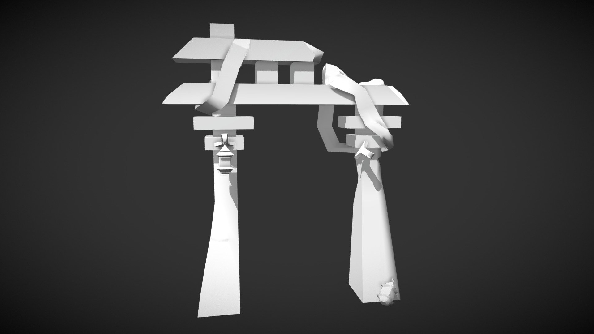 Torii Gate [LP] - 3D model by spendoge [1b27594] - Sketchfab