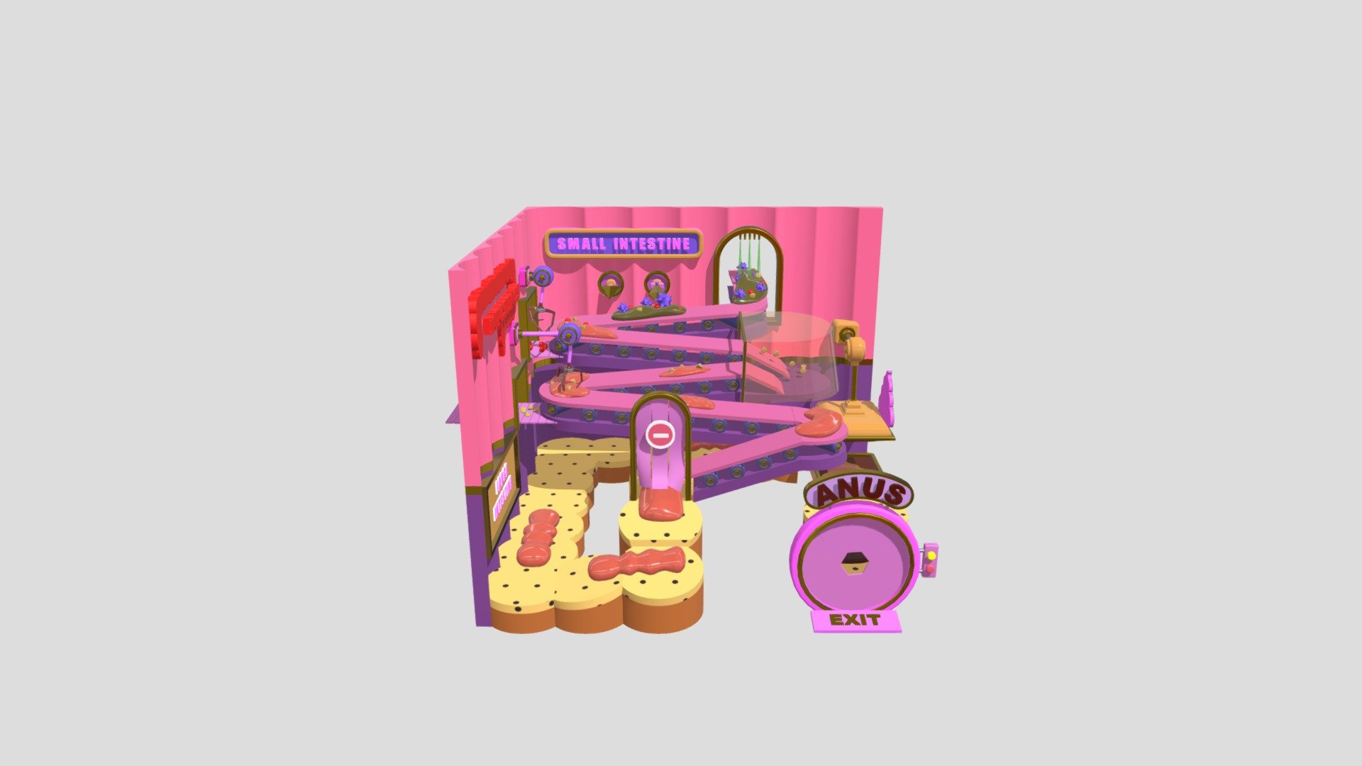 Intestine - 3D model by dienlv [1b27a43] - Sketchfab