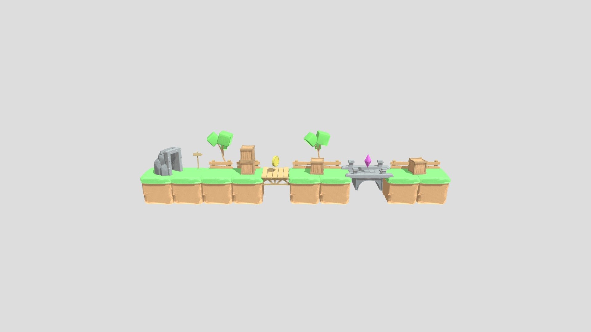 Low Poly - Platformer - 3D model by OneZ19 (@pewpewoops) [1b28712 ...